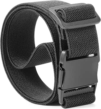 Amazon.com: YUXIANLB Mens Elastic Stretch Belt Unisex Black Quick ...