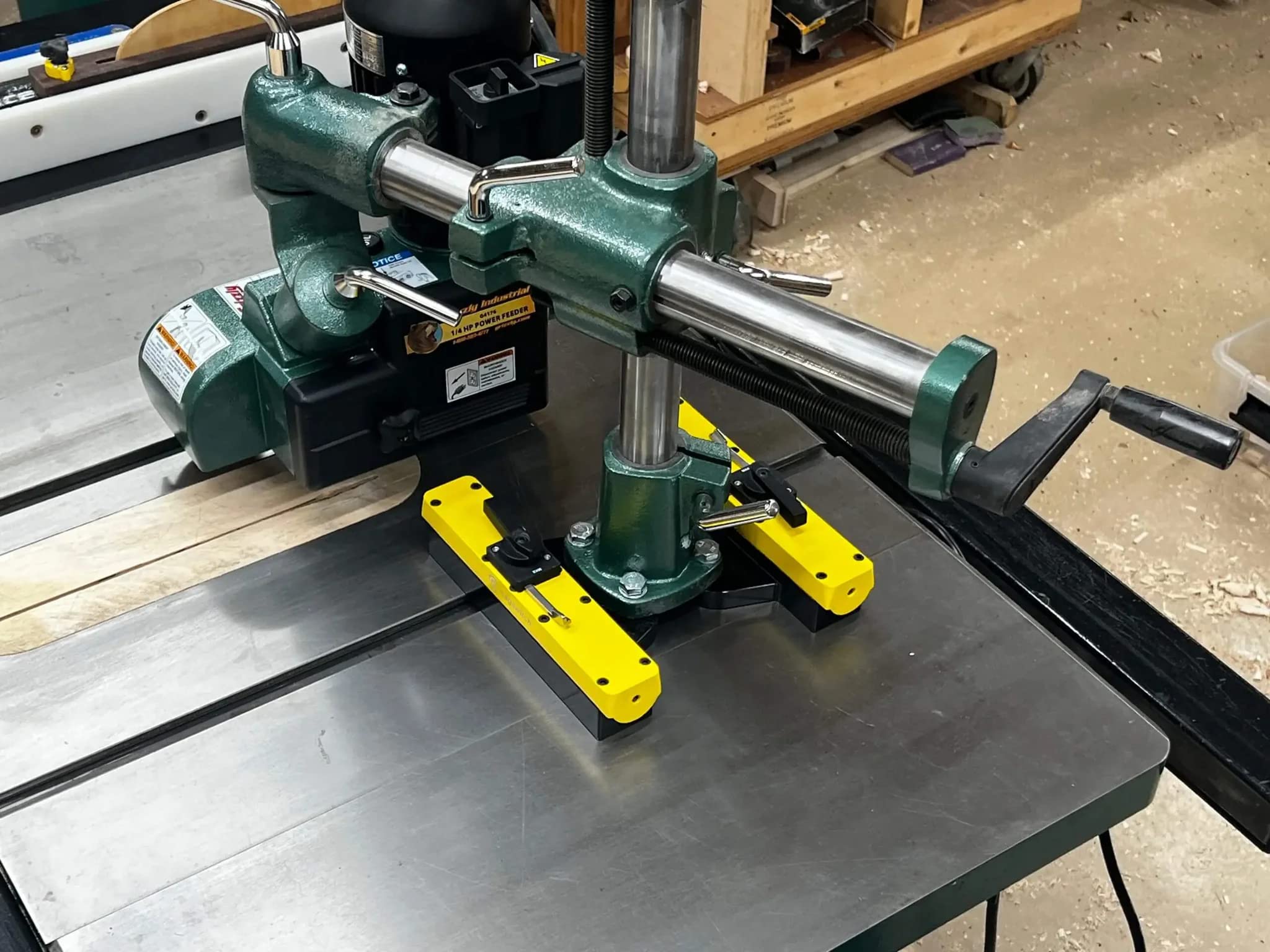 Snapklik.com : Power Feeder Mount, Cast Iron Tablesaw Table Low Profile ...