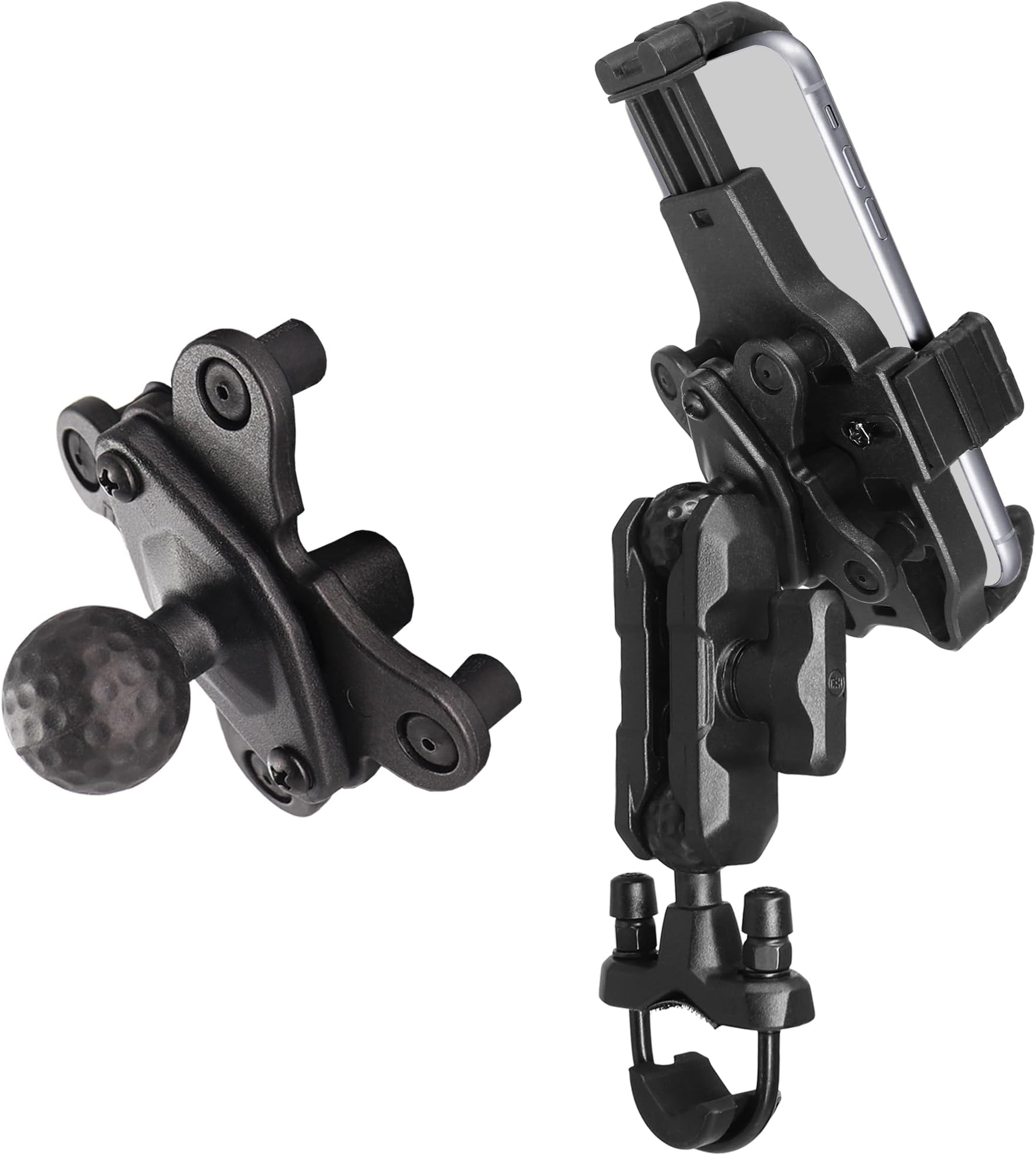 Amazon.com: Lamicall Motorcycle Phone Mount Holder - [Dual Vibration ...