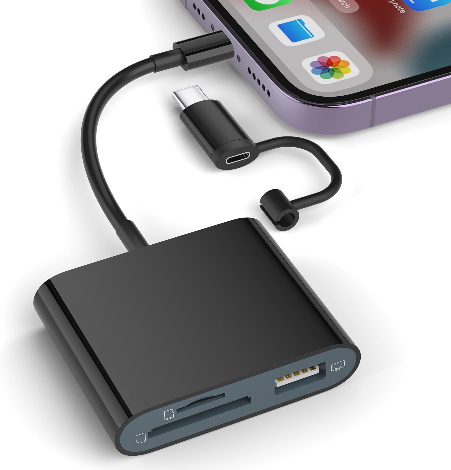 Amazon.com: SZHAIYIJIN SD Card Reader for iPhone, Memory Card Reader ...