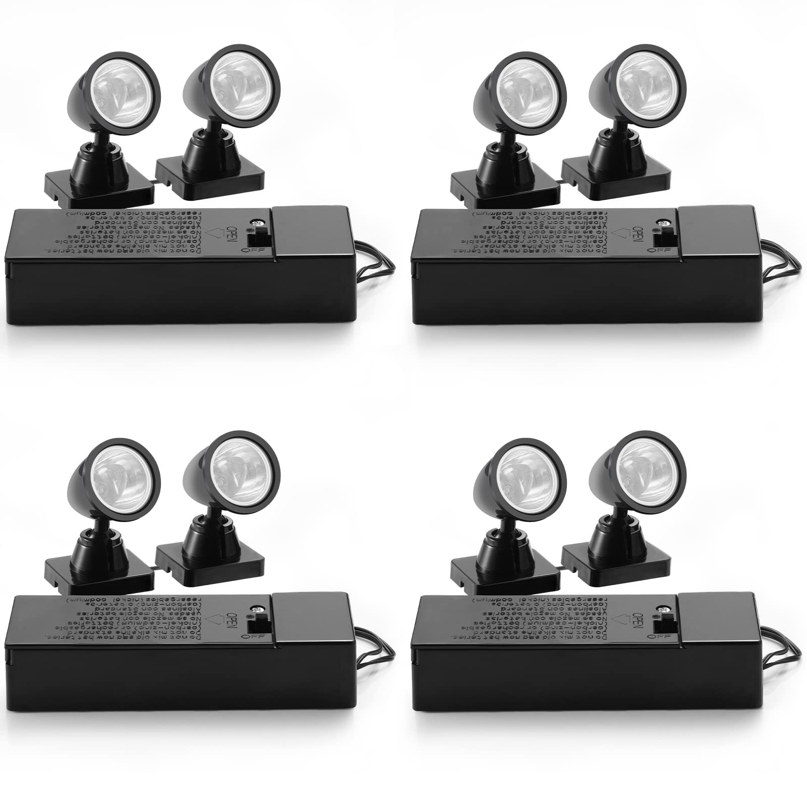 4 Pack Mini Spot Lights Indoor LED Spotlights Mini Display Lights ...