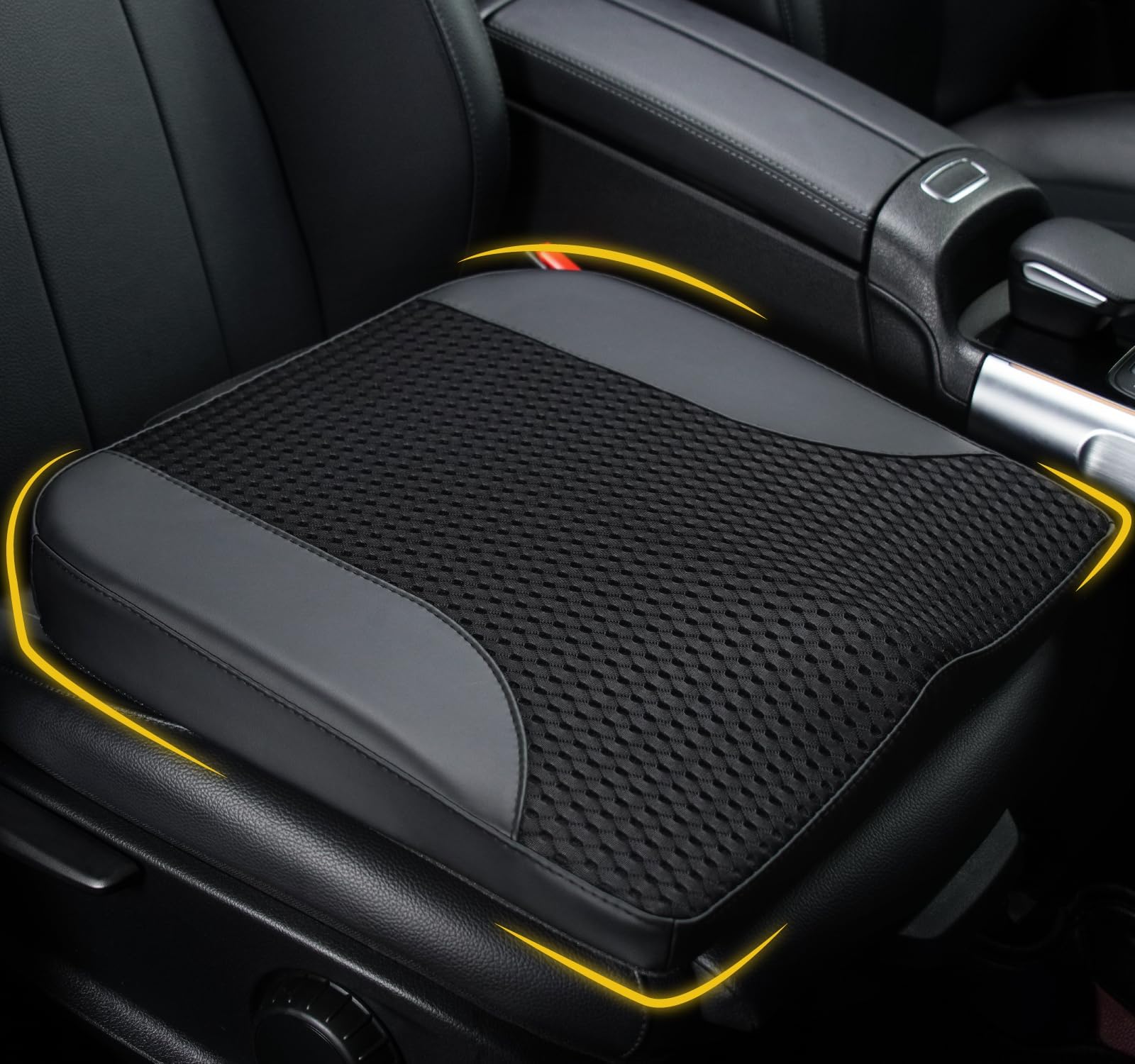 Amazon.com: YSLYGHY Car Seat Cushion Pad for Car Driver Seat Office ...