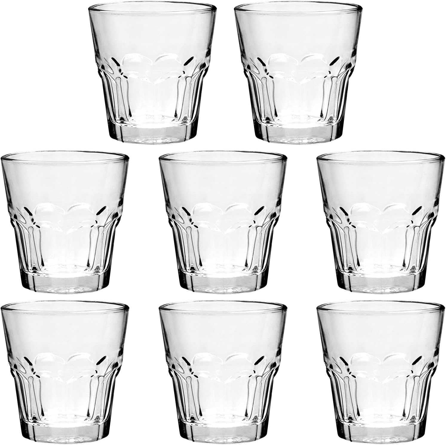 Amazon.com | Bormioli Rocco Rock Bar Stackable Beverage, Set Of 6 ...