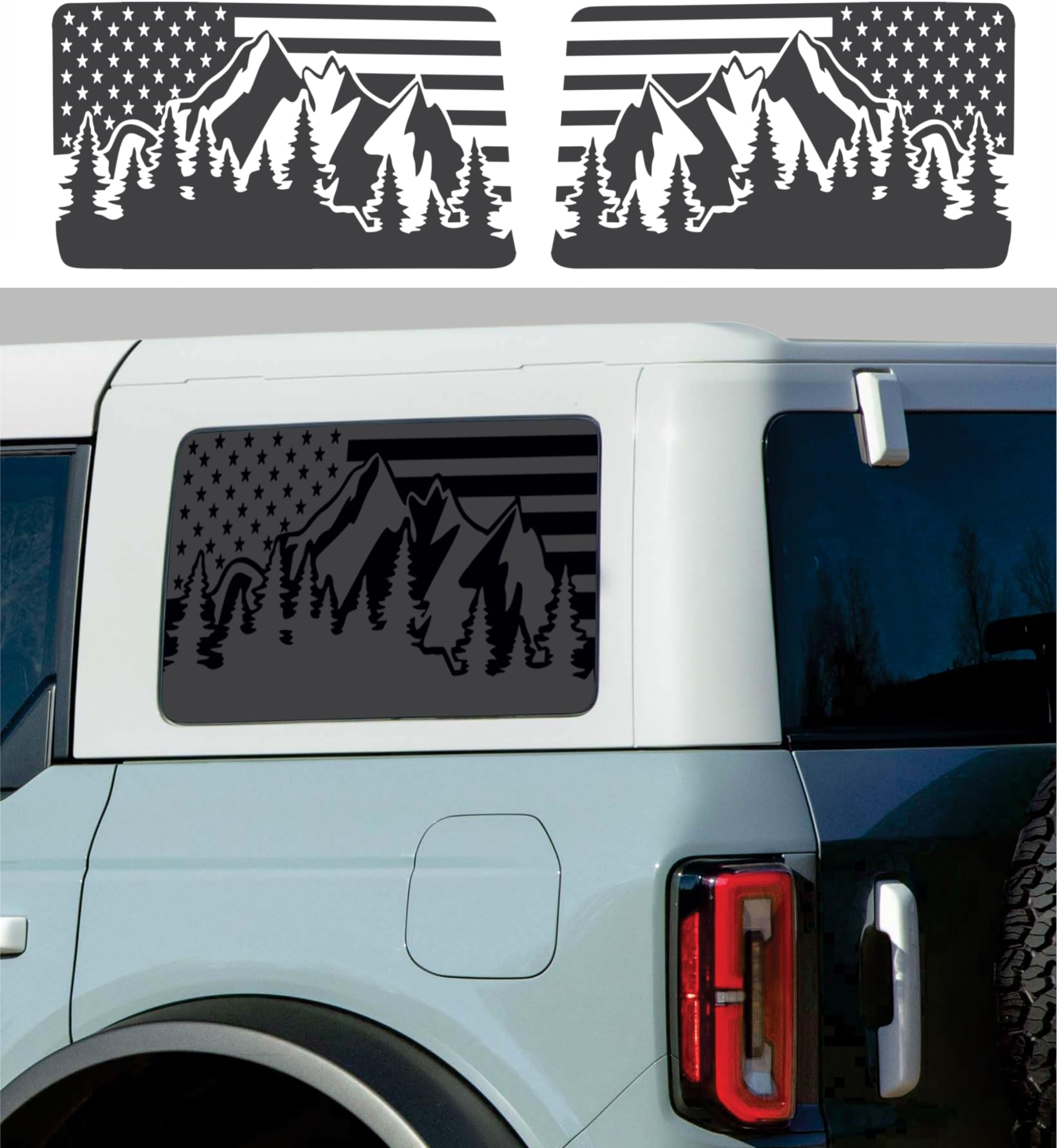 Amazon.com - Compatible with Ford Bronco (4 Door) 2021-2023 | Precut ...