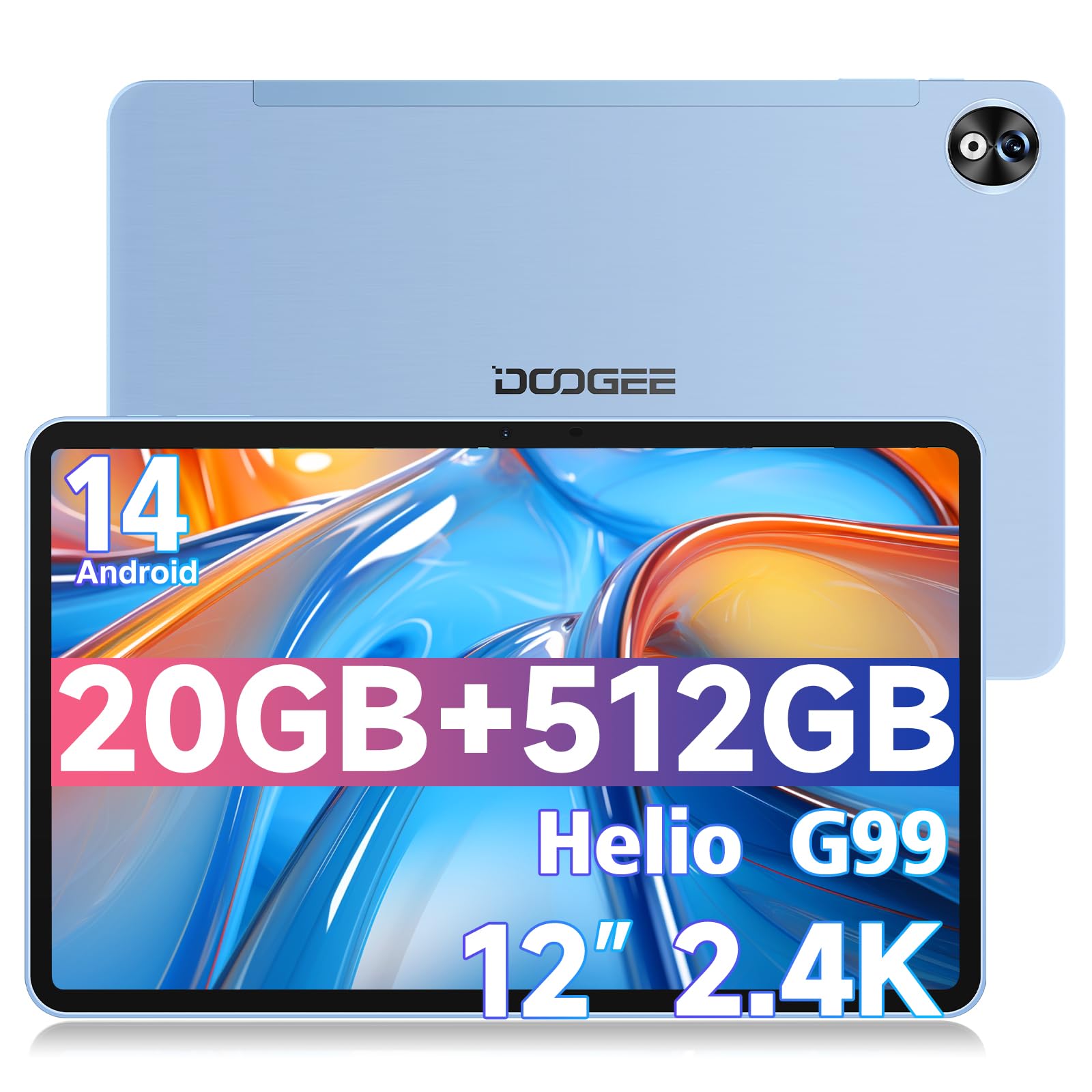 Amazon.com : DOOGEE T40 PRO 12 Inch Android 14 Tablet,2.4K Gaming ...