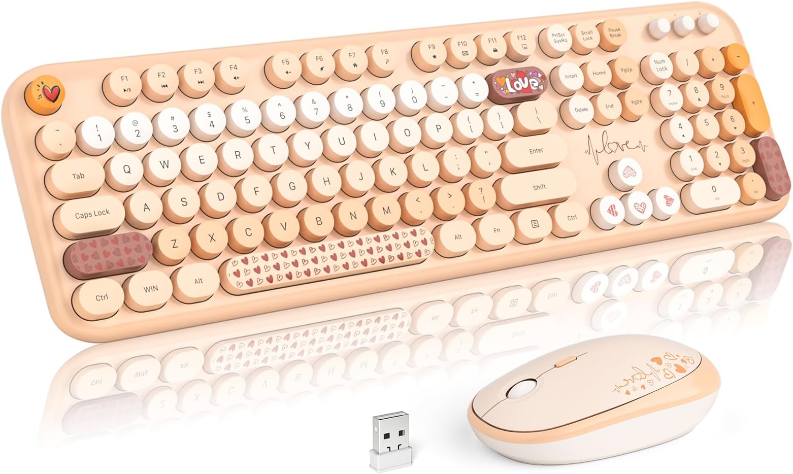 Amazon.com: UGREEN Wireless Keyboard and Mouse Combo, 2.4GHz Ergonomic ...