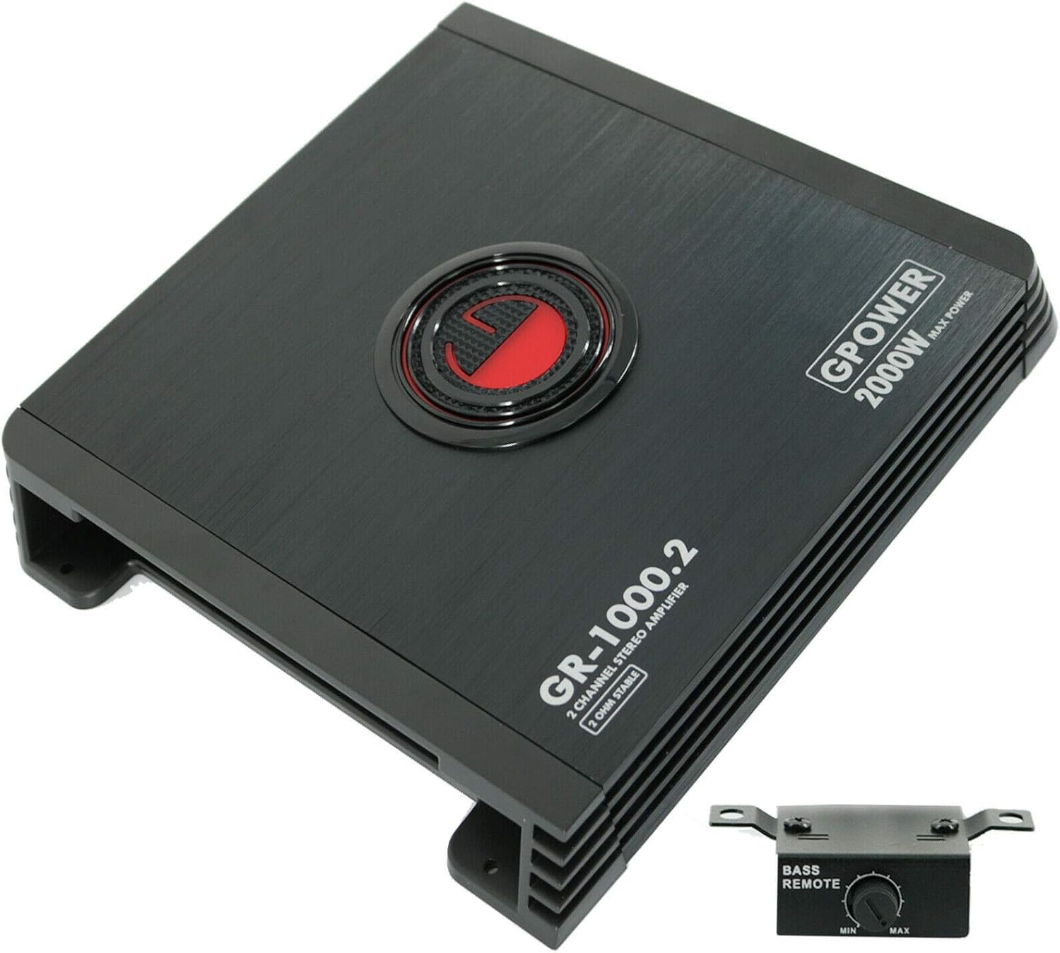 Amazon.com: Gravity GR1000.2 2 Channels 2000 Watts Peak Power Car Audio ...