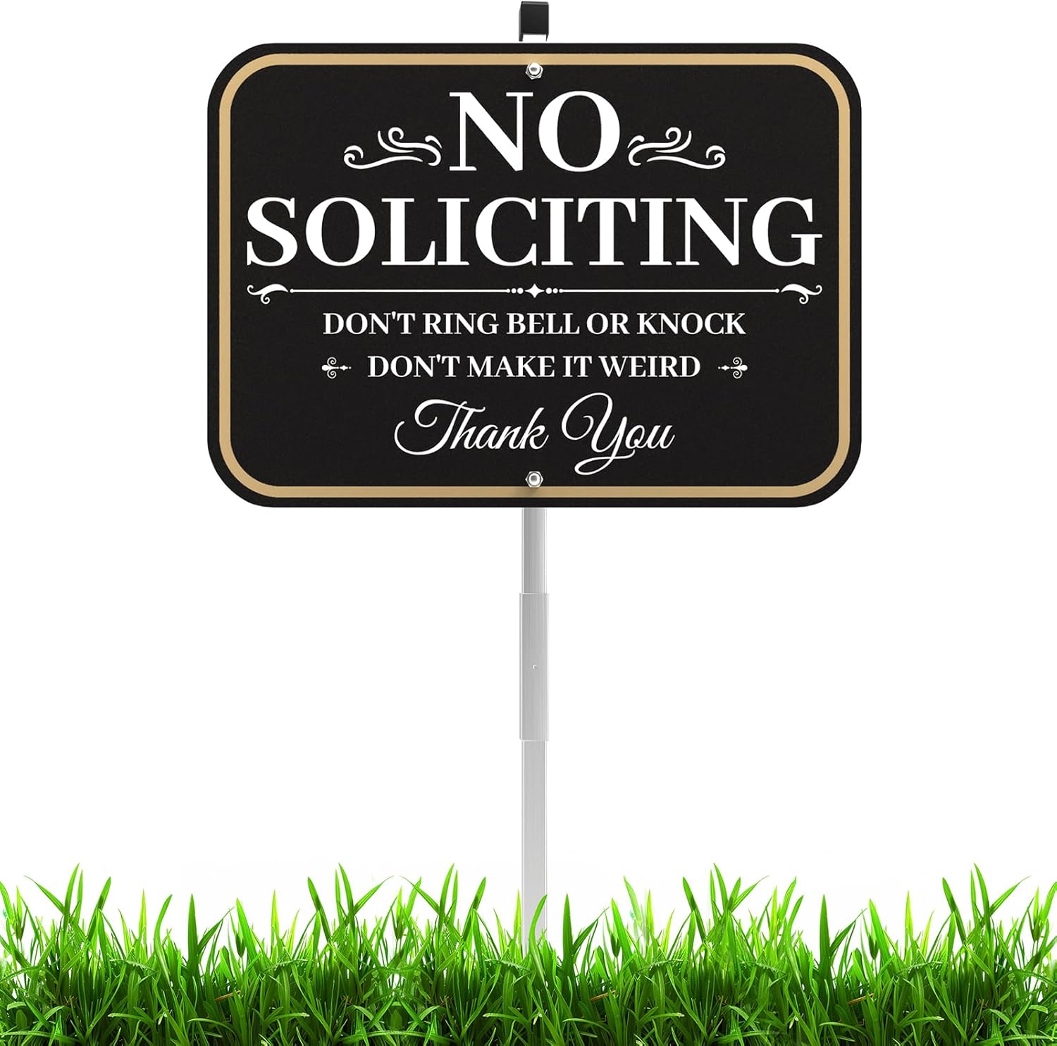 Amazon.com : CasaCulina No Soliciting Sign for House, No Soliciting ...