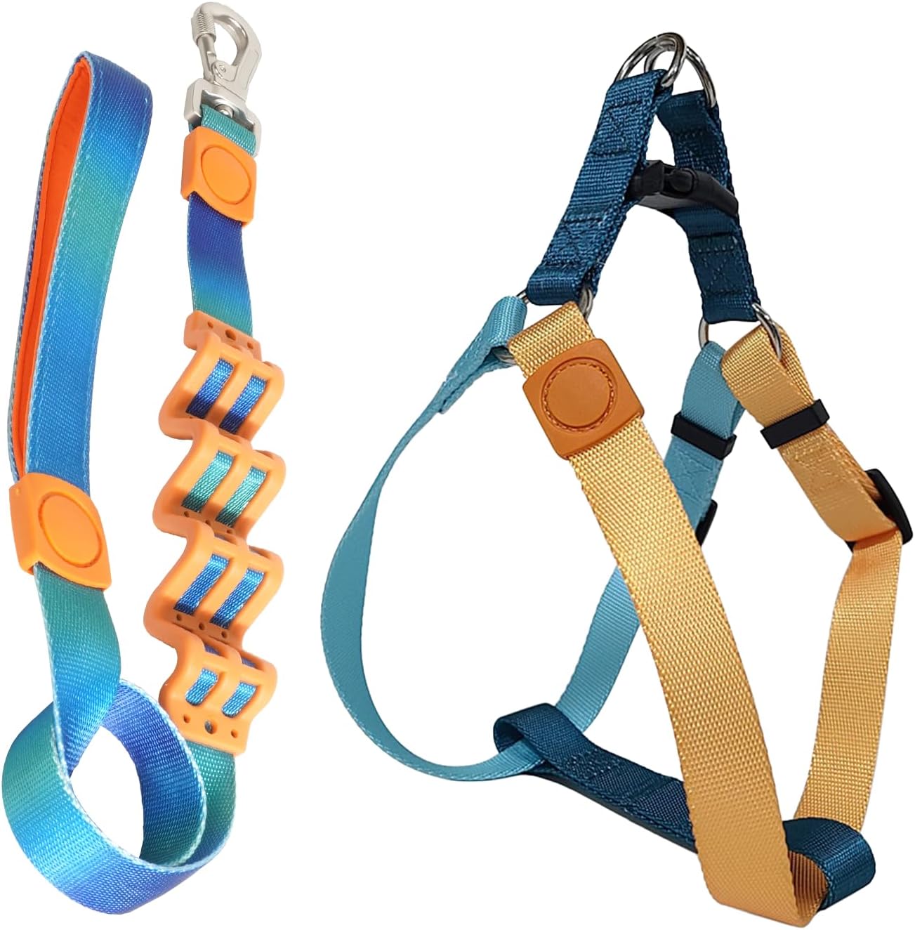 Amazon.com : Pawhuggies Tri-Color Dog Harness and Purple Pink Gradient ...