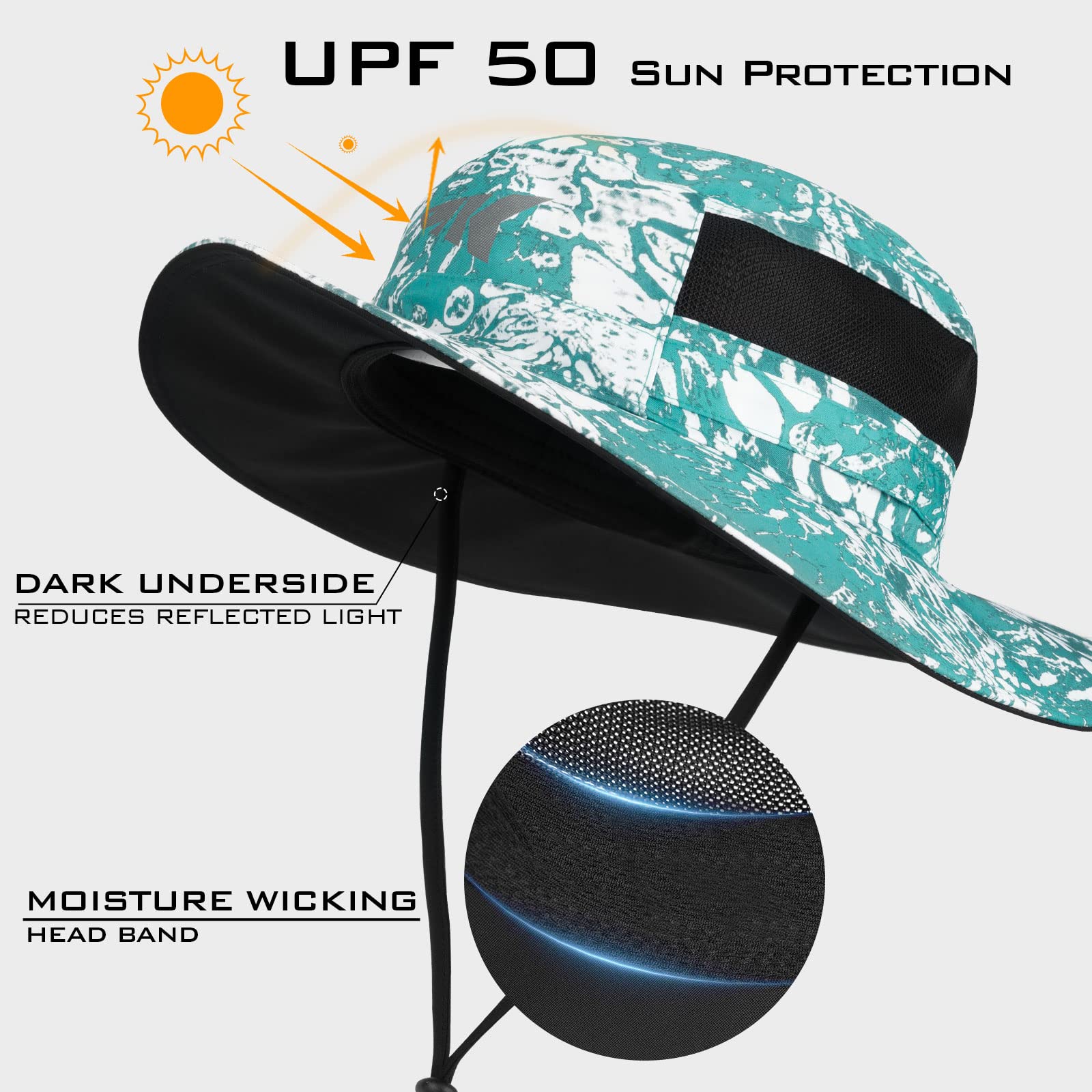 Snapklik.com : KastKing Sol Armis UPF 50 Boonie Hat - Sun Protection Hat