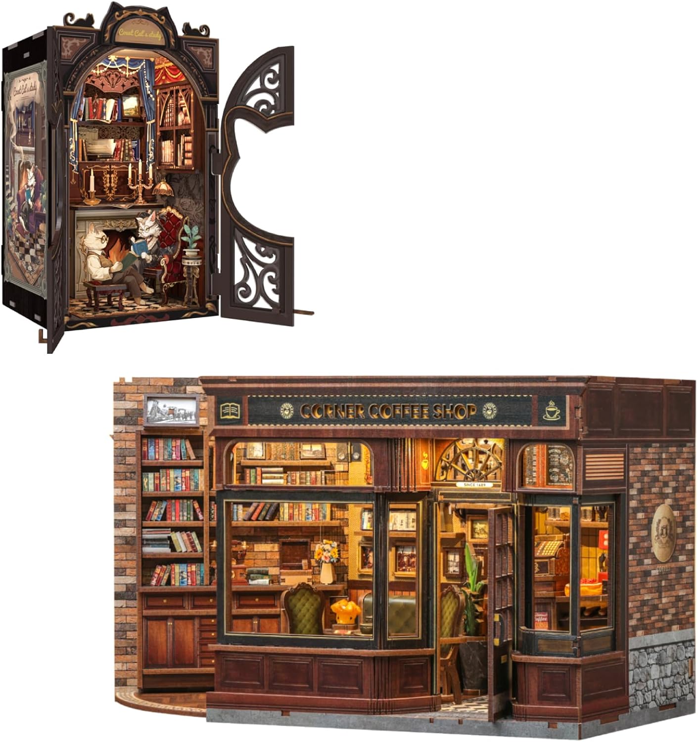 Amazon.com: Fsolis Book Nook Kit - 2 Set : Toys & Games