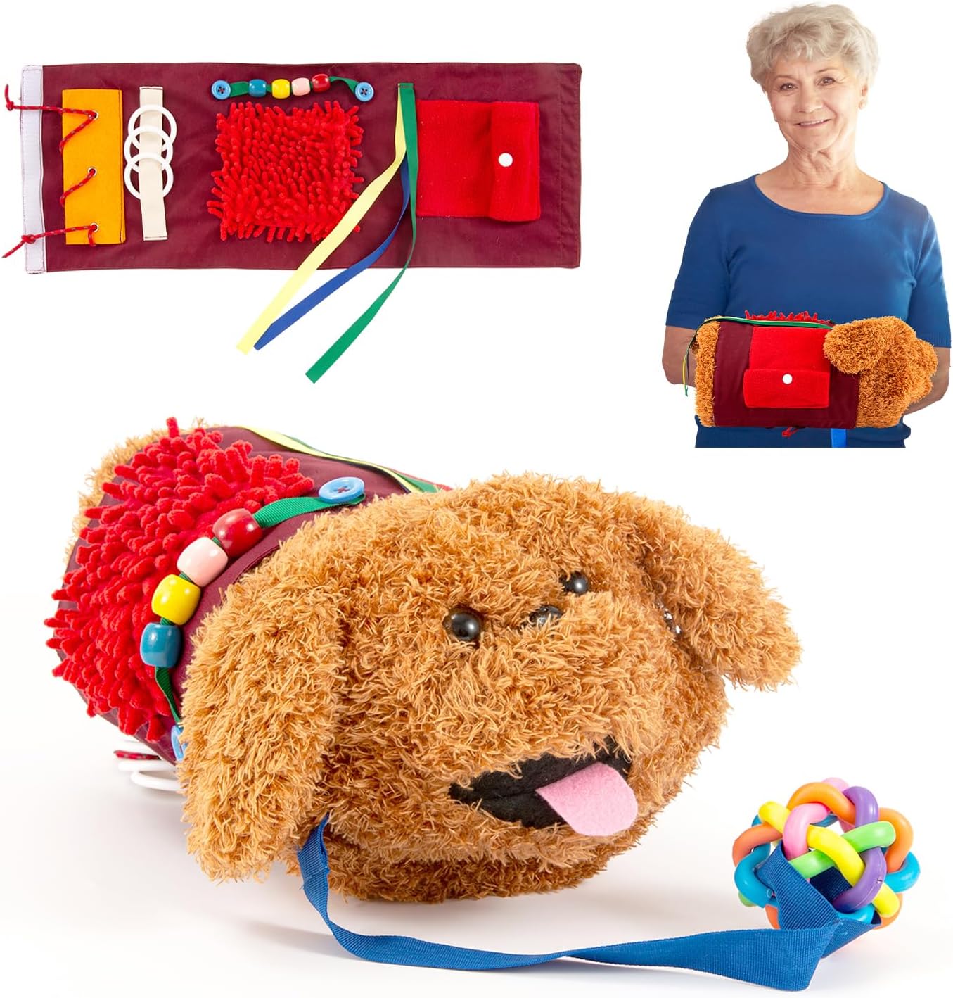 Amazon.com: Fidget Book for Elderly | Fidget Blanket for Dementia ...