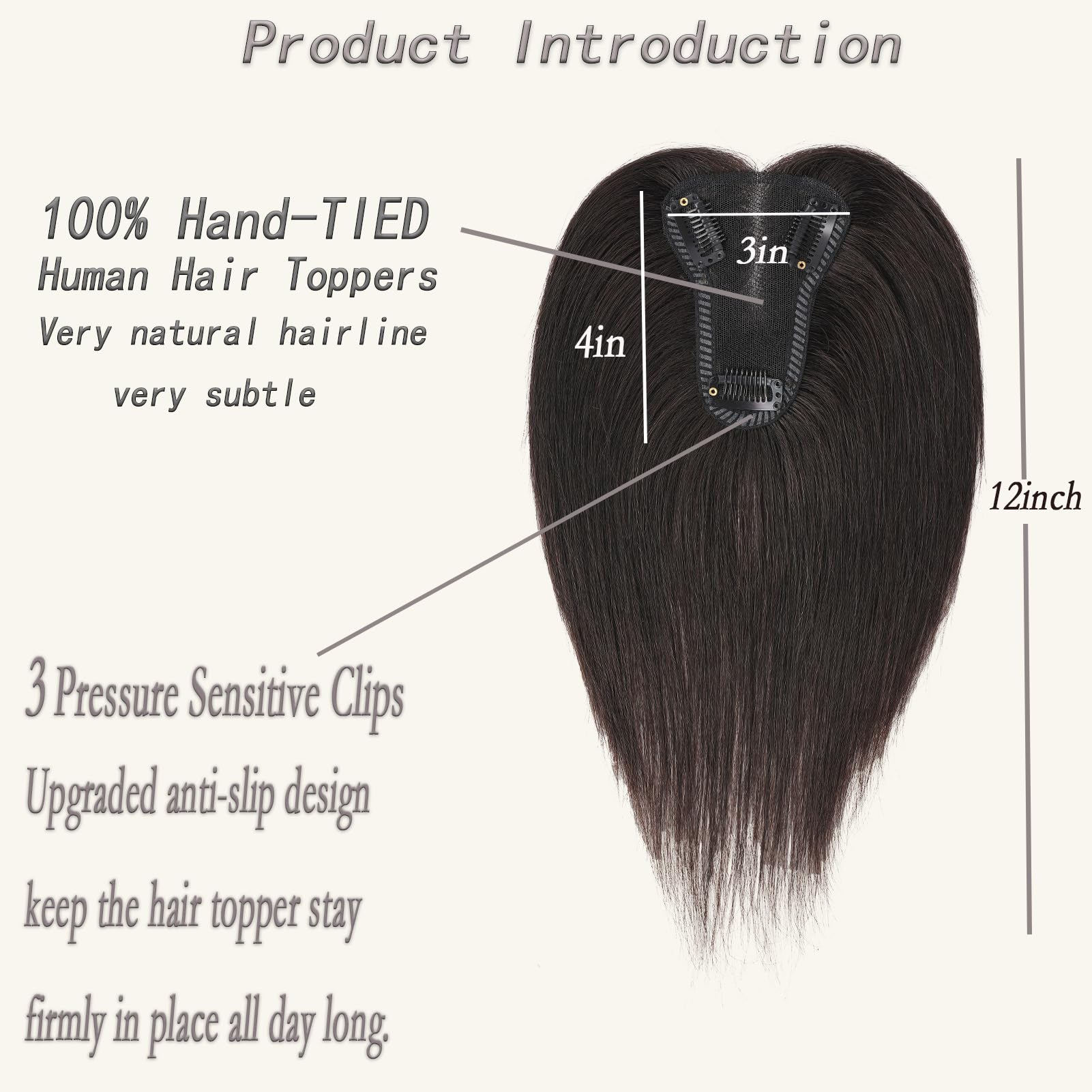Snapklik.com : Lumhun 16Inch Hair Toppers For Women