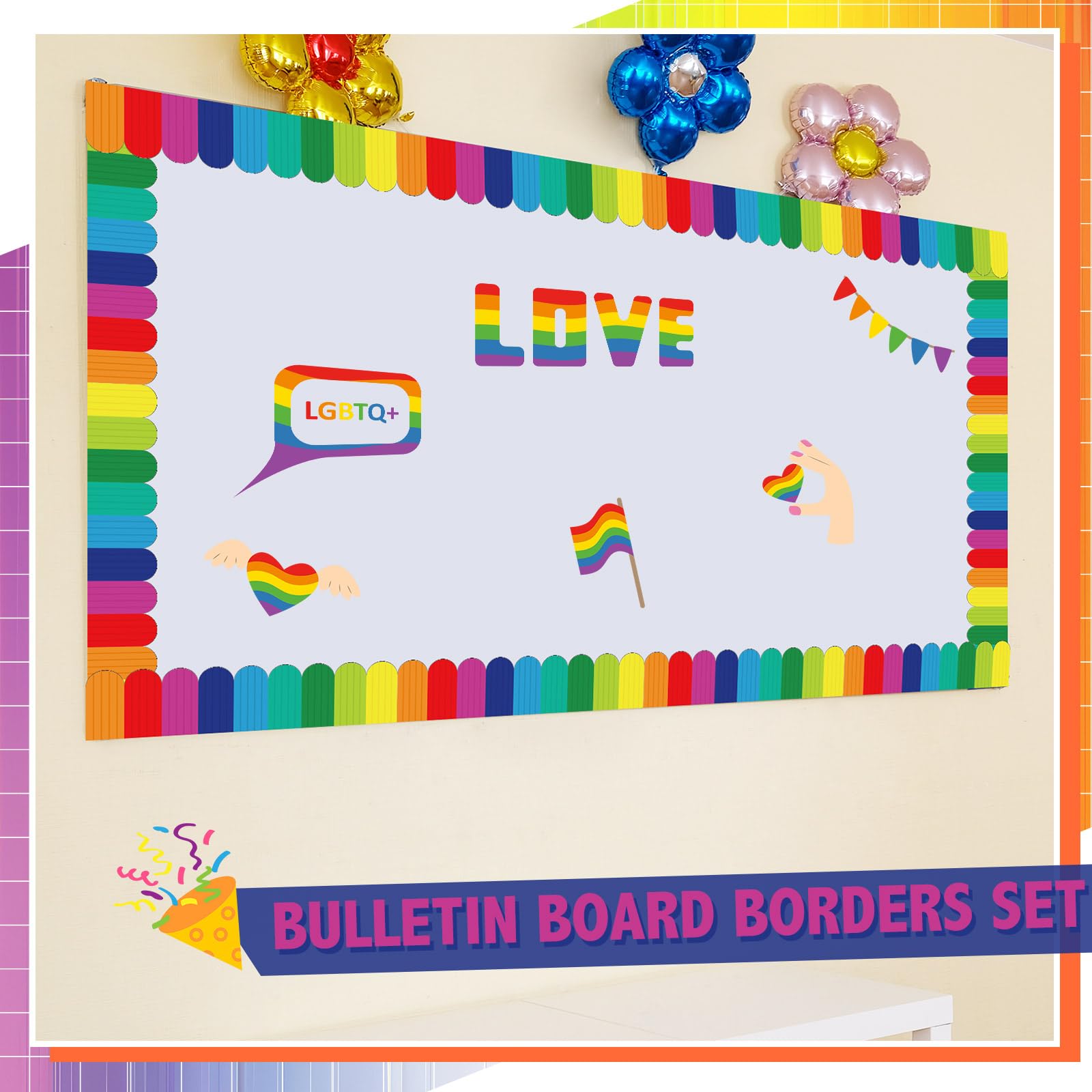 Snapklik.com : Magnetic Borders For Bulletin Board Decoration, Colorful ...