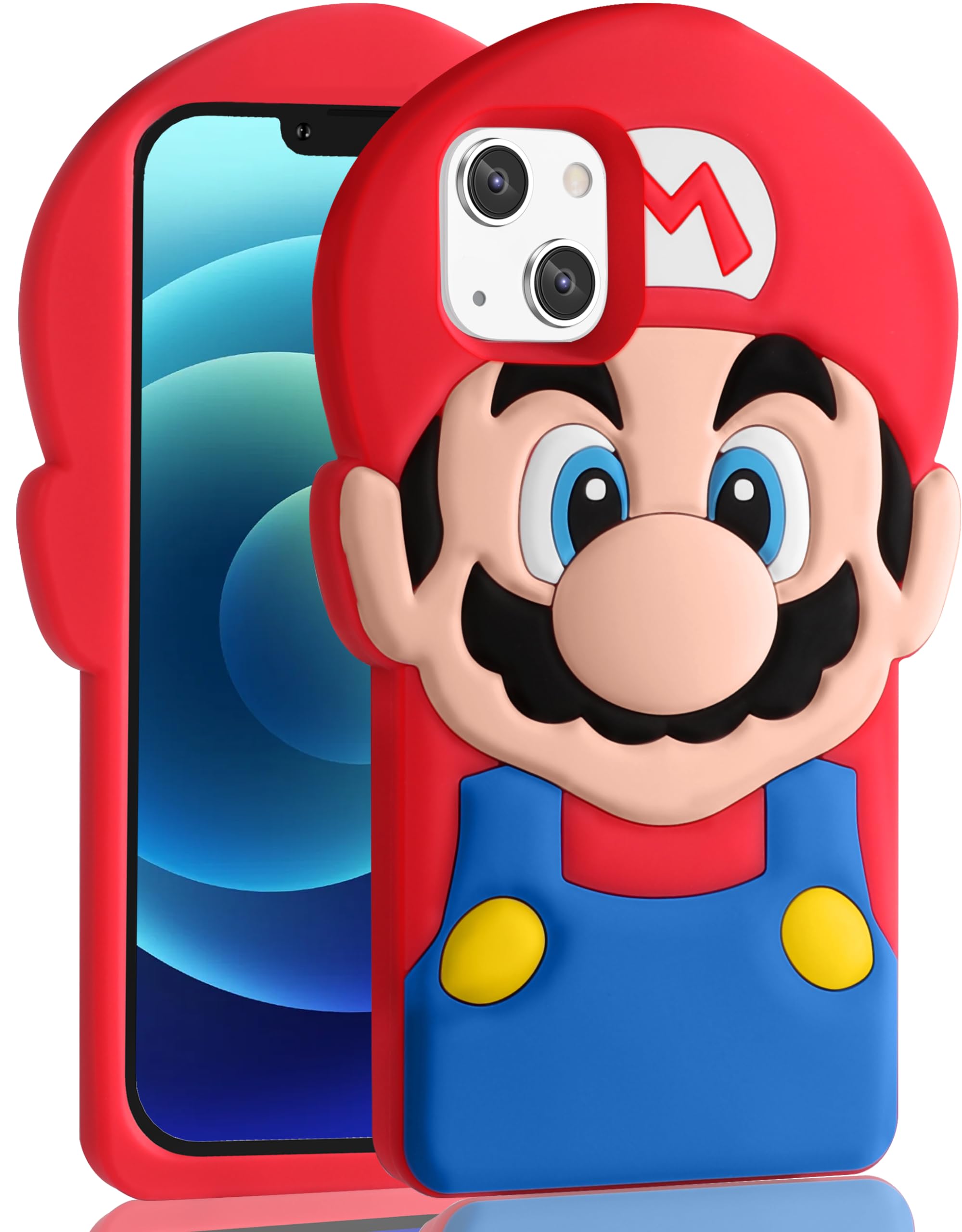 Amazon.com: oqpa for iPhone 13 Mini Phone Case Cute Cartoon 3D ...