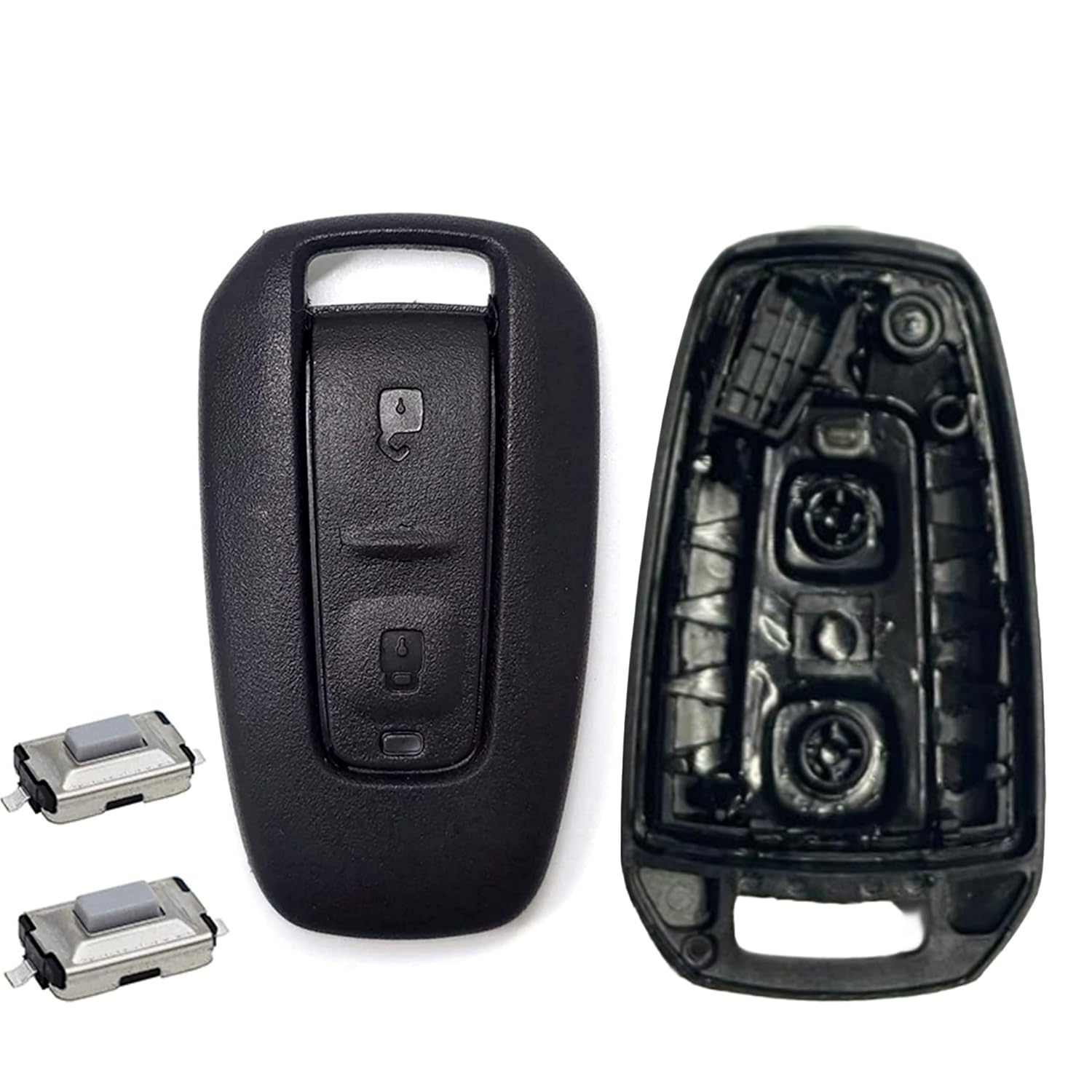 Care-car-key Tata2Bf- Tata 2 Button Black Front Replacement Key Shell ...