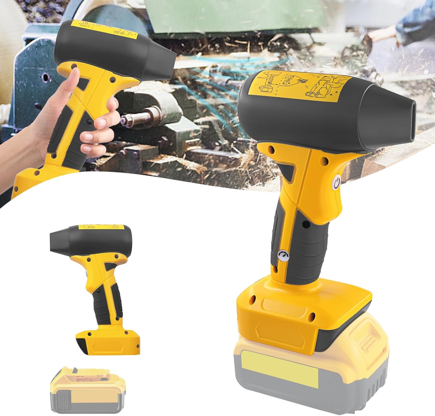 Amazon.com: ASUNT Jet Dry Blower Air Duster 130000 RPM Portable Super ...