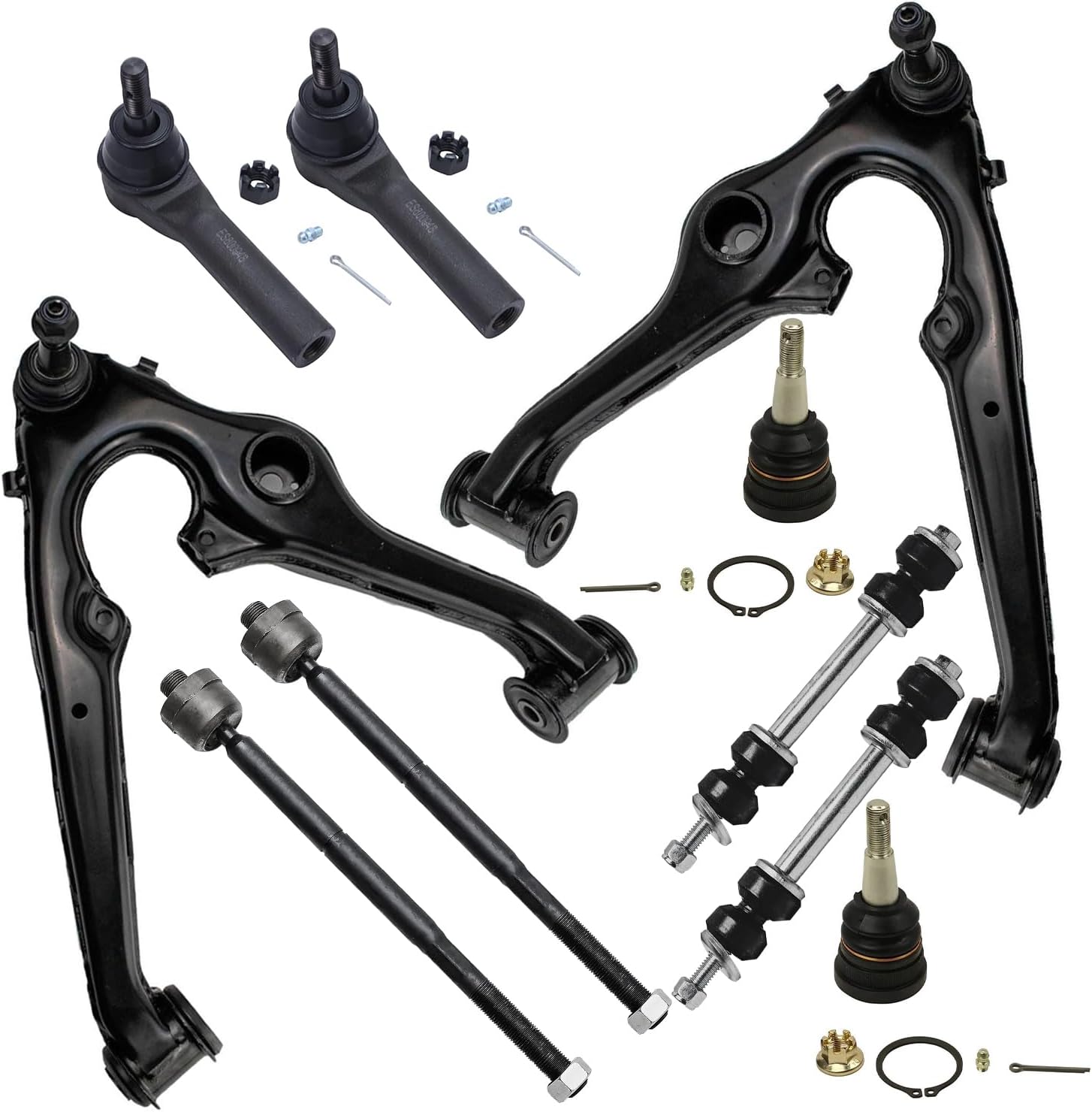 Amazon.com: Detroit Axle - 10pc Front End Kit for GMC Chevy Silverado Sierra 1500 Yukon XL Tahoe ...