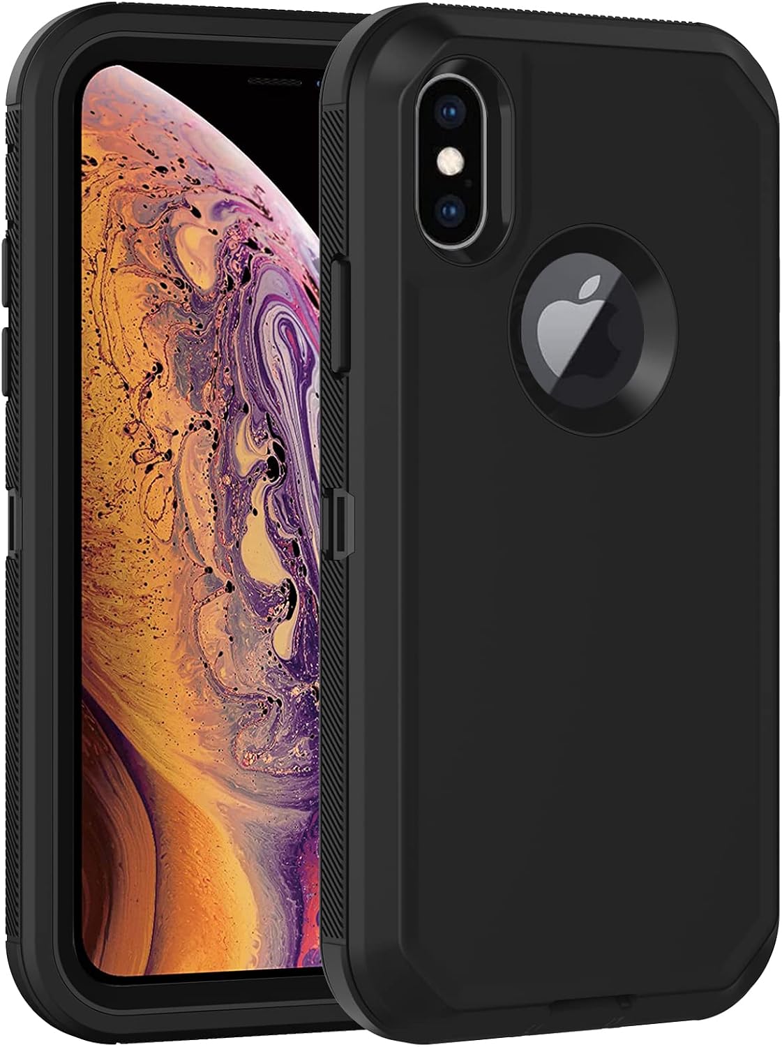 Amazon.com: Aimoll-88 for iPhone Xs Max Case, with Built in Screen ...