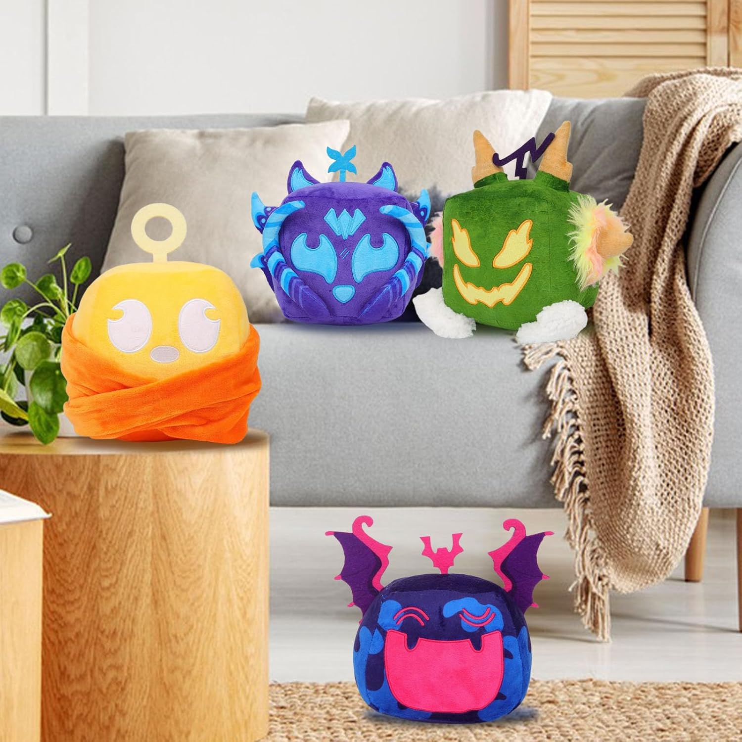 Blox Fruits Plush Toys Pack of 4 Blox Fruits Cuddly Thailand | Ubuy