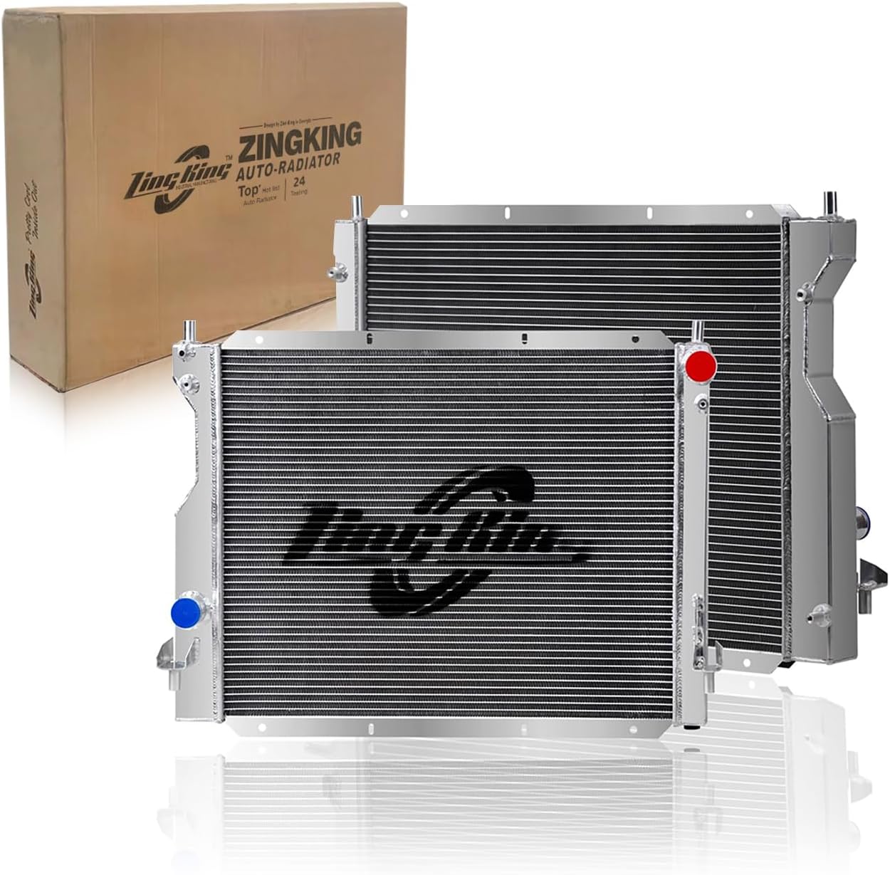 Amazon.com: ZING KING CU2789 All Aluminum Radiator Compatible with FORD ...