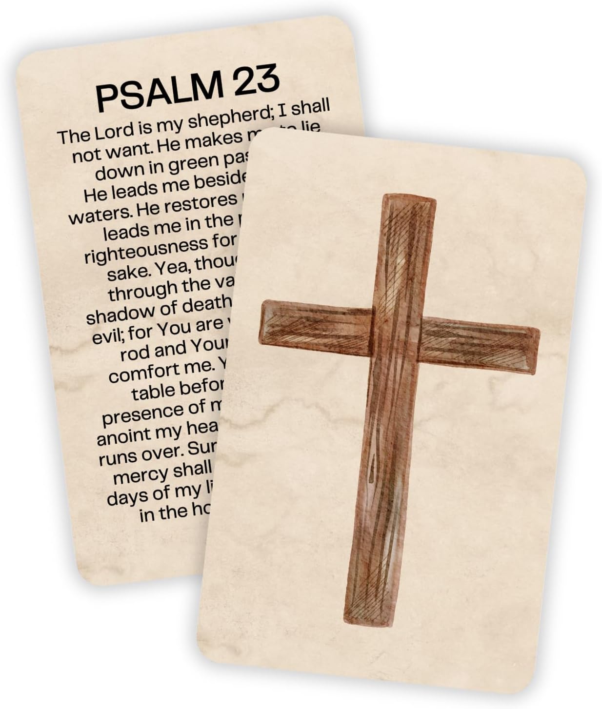 Amazon.com : Psalms 23 Prayer Plastic Wallet Card Bible Verse 5pk 3.4x2 ...