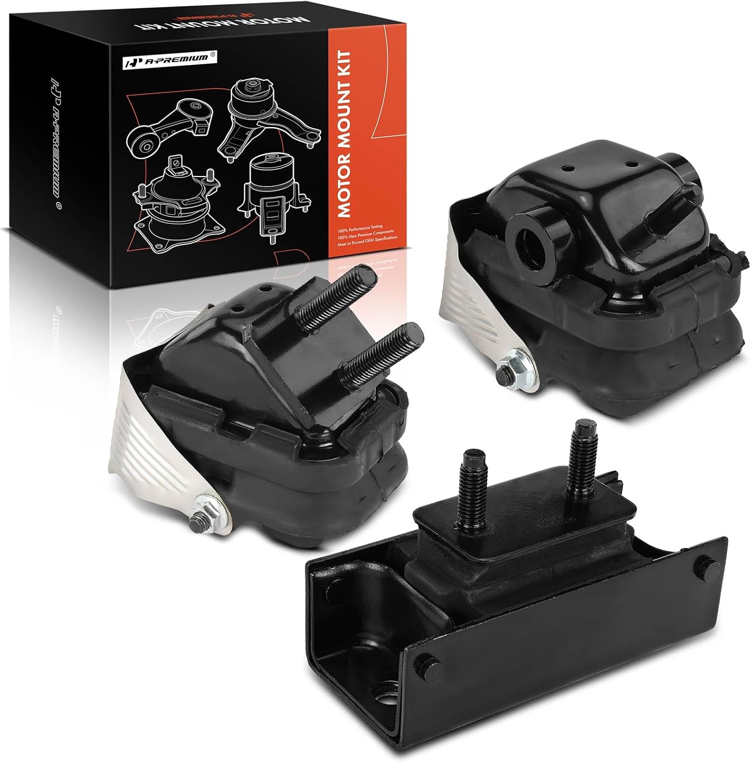 Amazon.com: A-Premium 3PCS Engine Motor Mount and Transmission Mount Kit Compatible with Ford ...