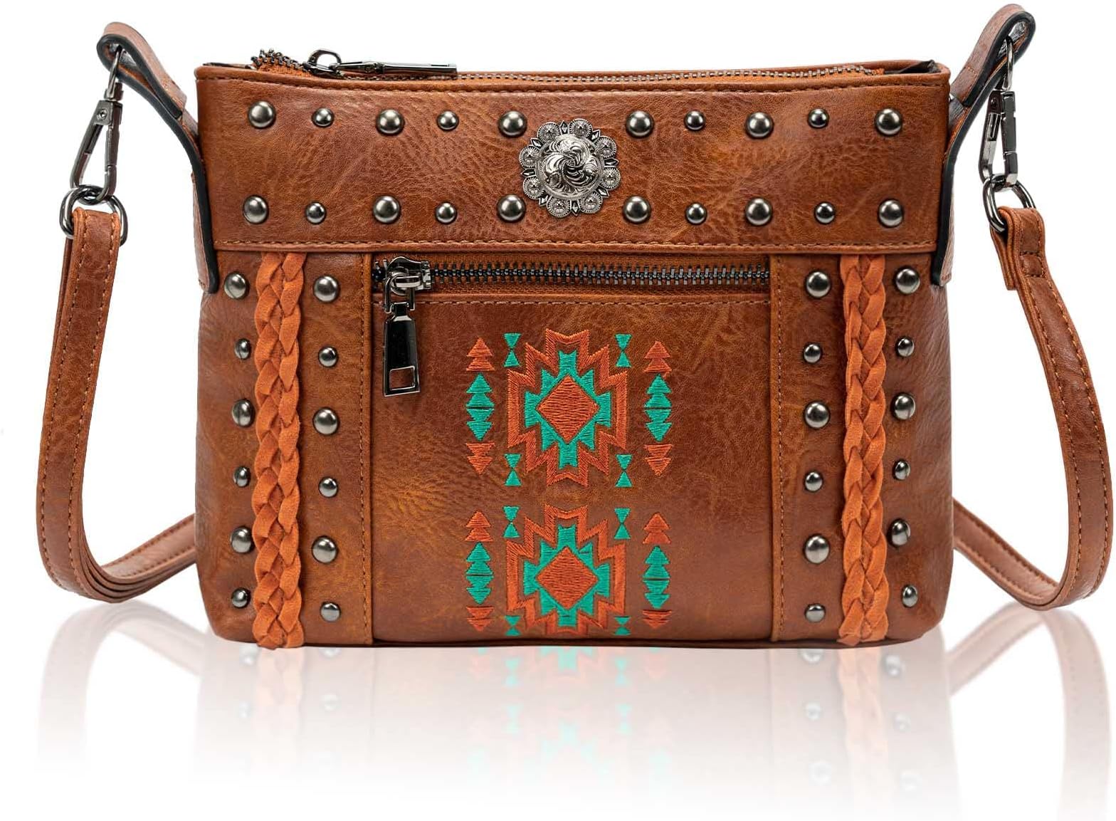 Amazon.com: Conchos Studded Crocodile Laser Cut Cowgirl Western Style ...