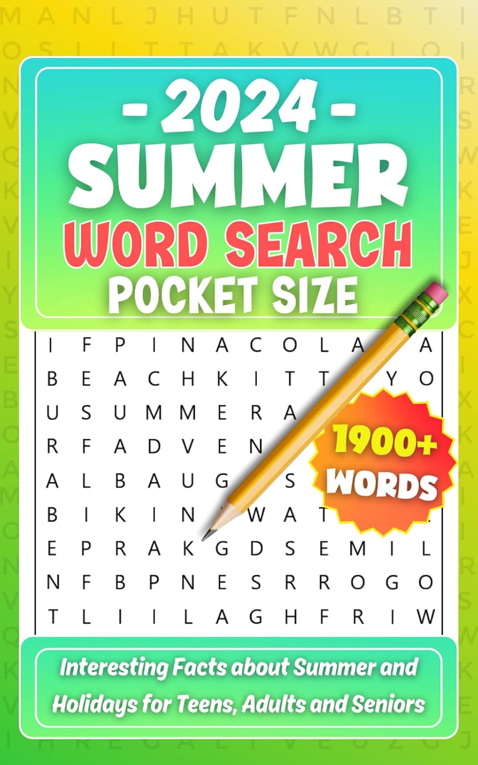 Summer Word Search Pocket Size 5x8: Relaxing Summer Word Search Book ...