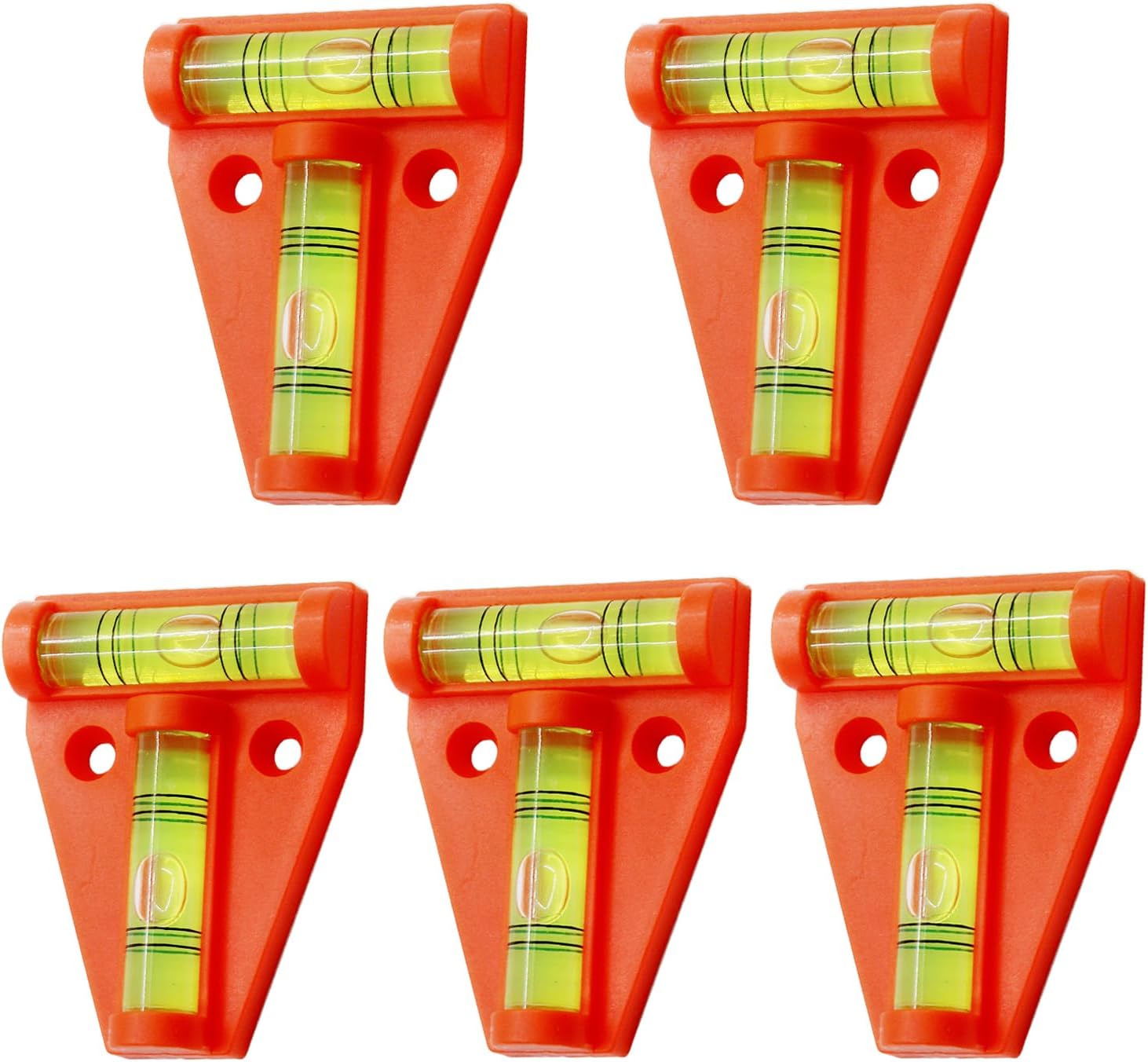 5Pcs Small Spirit Level, T Shaped Calibrator, 2 Way Mini Caravan ...