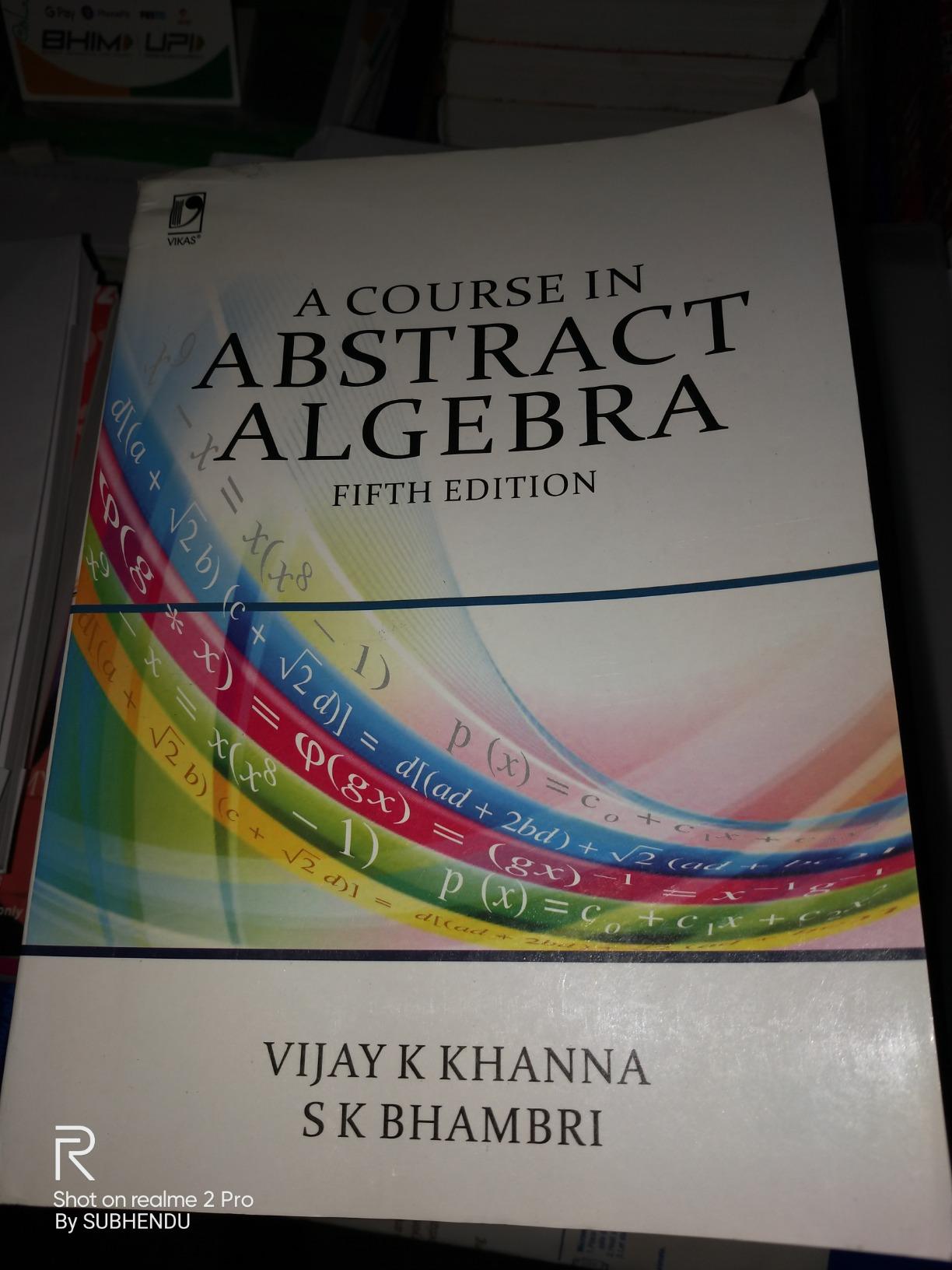 Buy A Course In Abstract Algebra Book Online at Low Prices in India | A ...