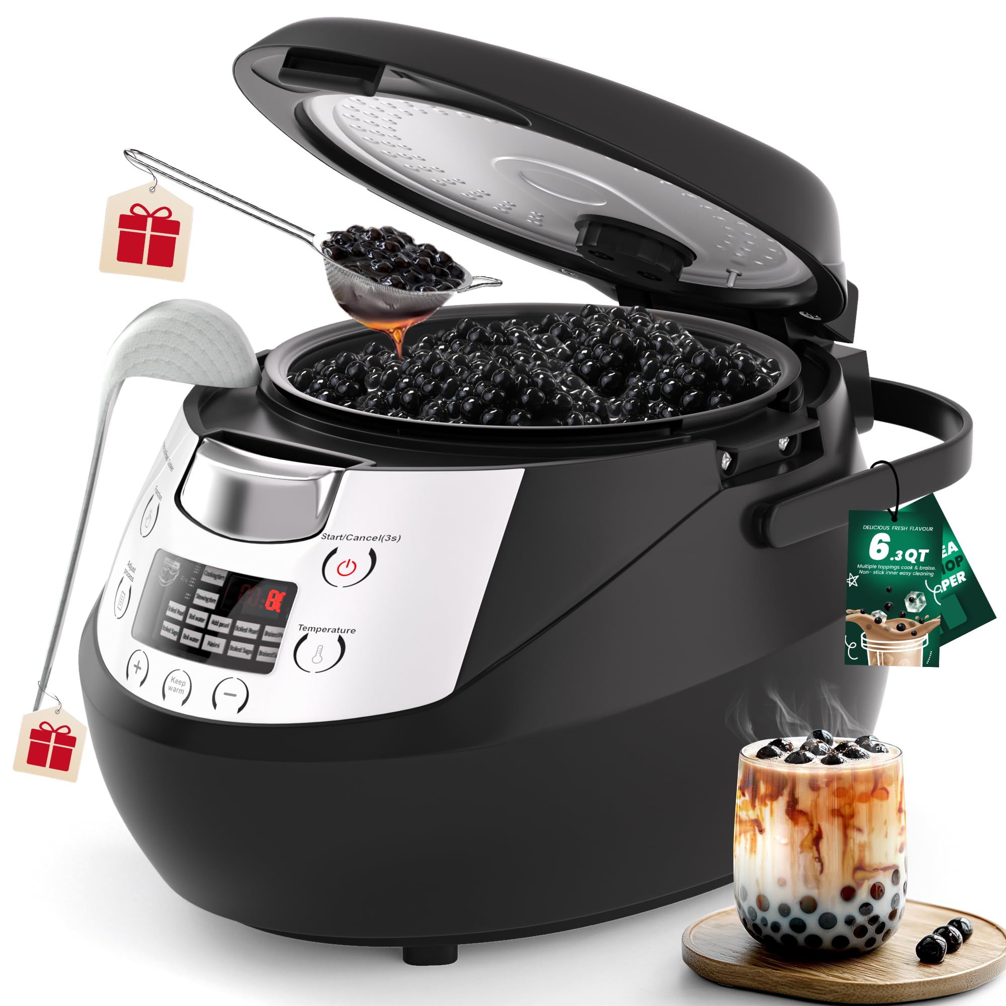 WantJoin Boba Maker Machine – Cocina Boba comercial de 6 litros ...