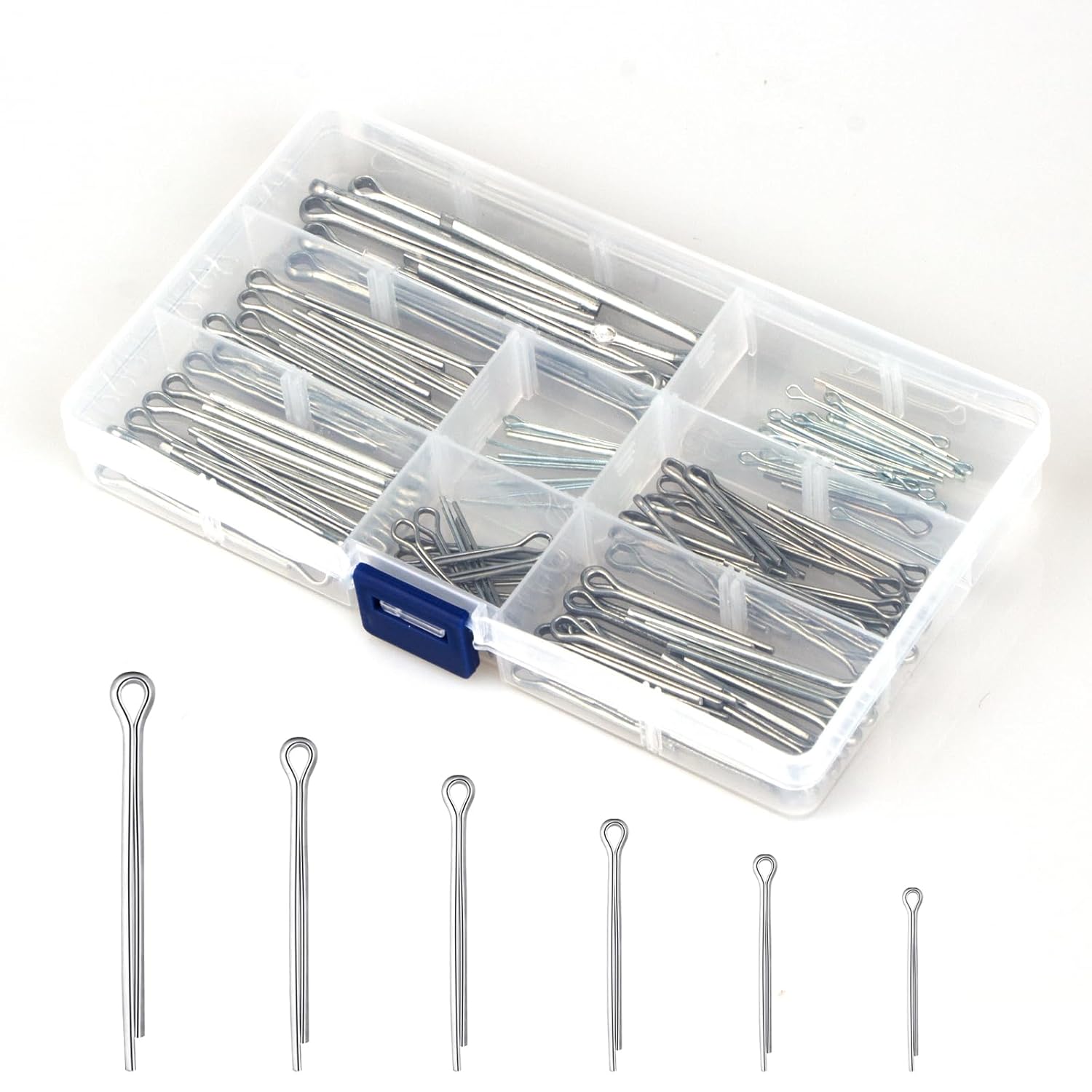 120pcs 304 Stainless Steel Cotter Pins, 6 Sizes Cotter Pins Assortment ...