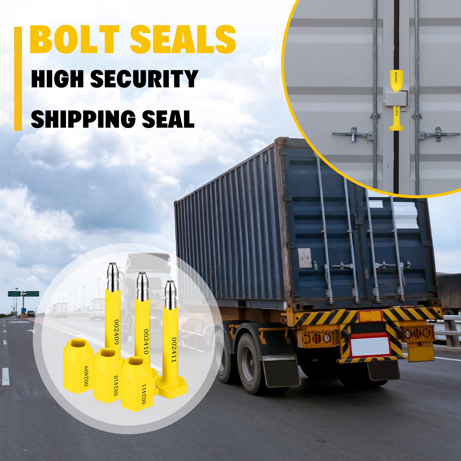 Snapklik.com : Threlaco 120 Pcs Bolt Shipping Seal