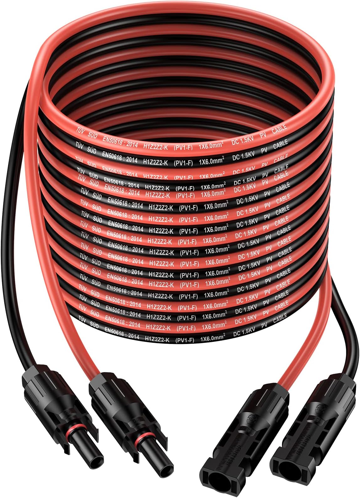 GARLLEN 9M Solar Panel Extension Cable 10AWG/6mm², Solar Panel Cable ...