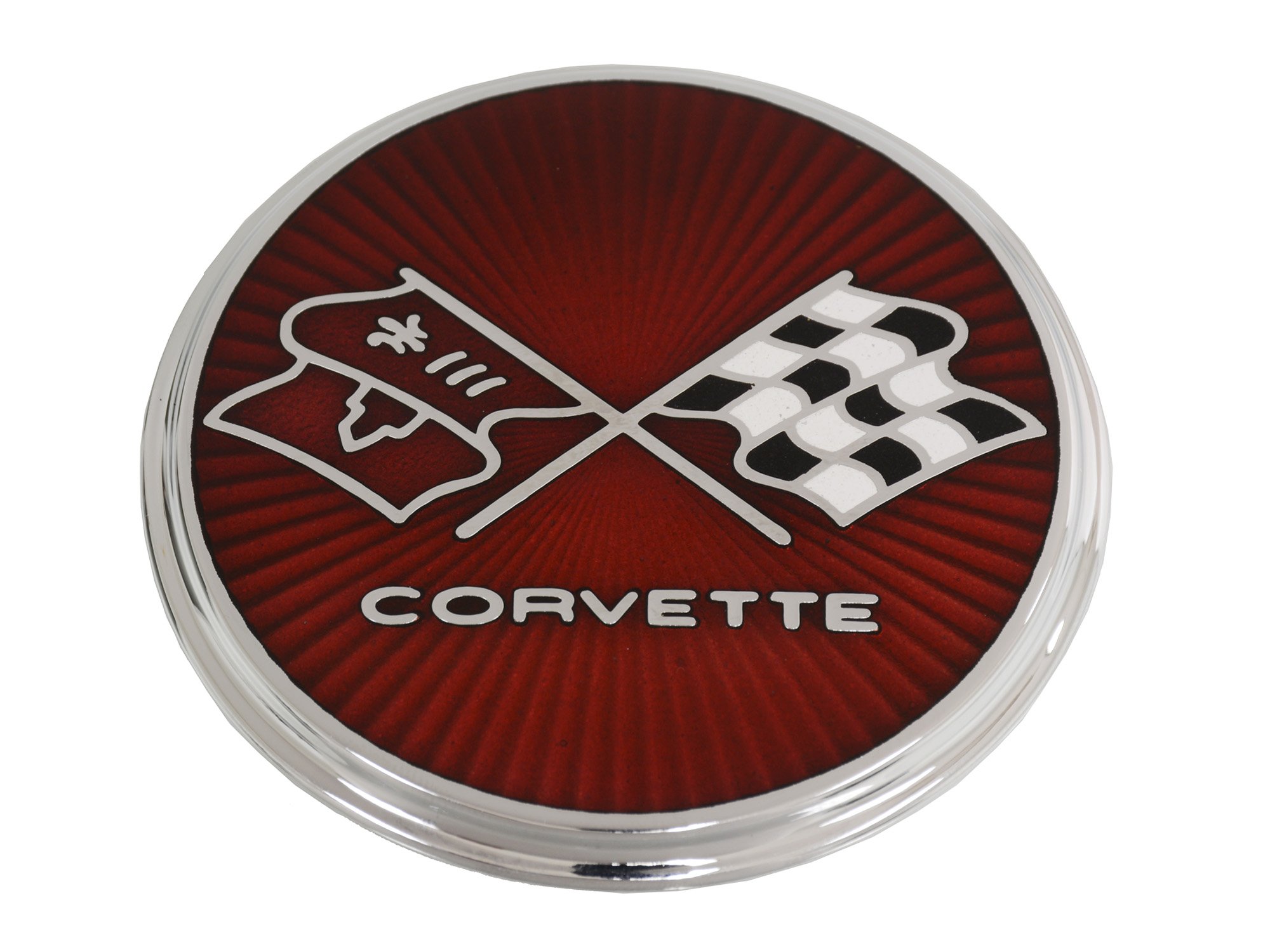 Amazon.com: 1975-1976 Corvette Gas Door Emblem Correct : Automotive