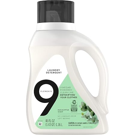 Amazon.com: 9 Elements Natural Laundry Detergent Liquid Soap, Lavender ...