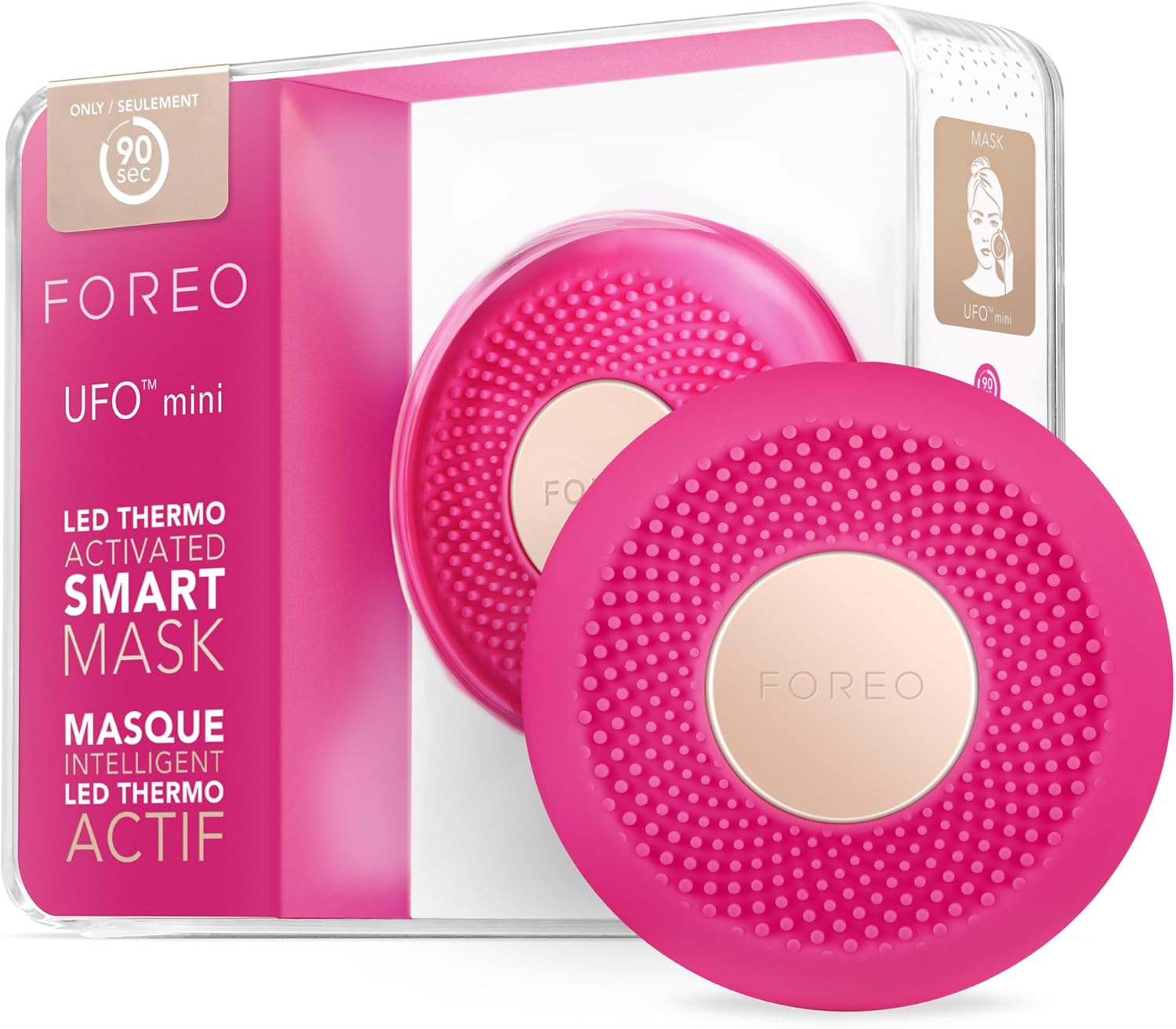 FOREO UFO mini Full Facial LED Mask Treatment, Red Light Therapy, Face ...