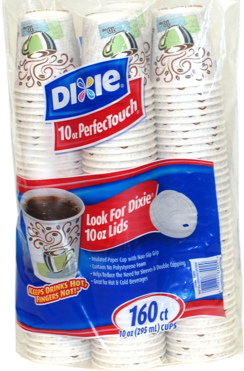 Amazon.com: Dixie Perfectouch Hot Cups, 160 Count, 10 Ounce : Health ...