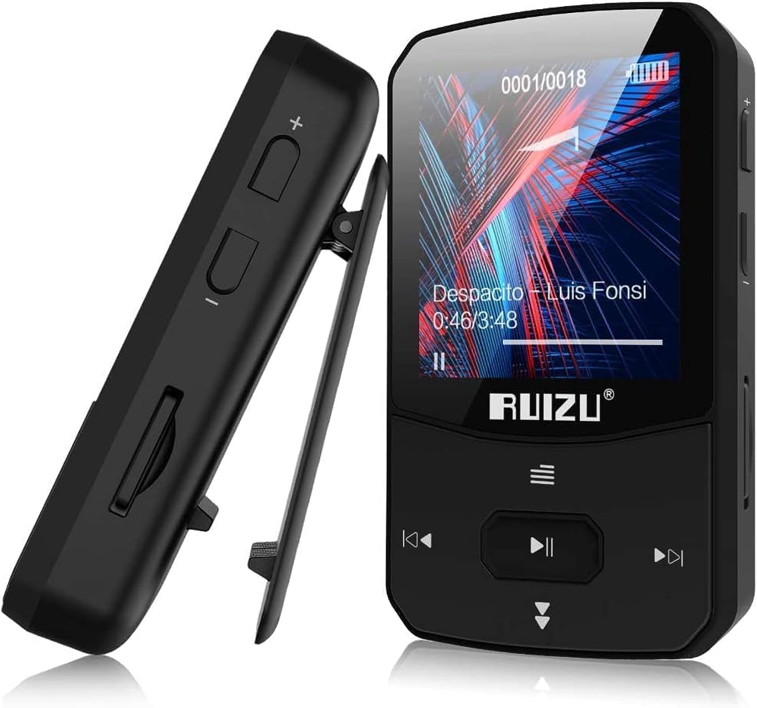 RUIZU X52 8GB Mp3 Player with Bluetooth 4.1 8GB Lossless Sound Music ...
