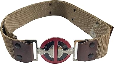 Deadpool Belt Set Buckle Costume Prop (X-Large) at Amazon Men’s ...