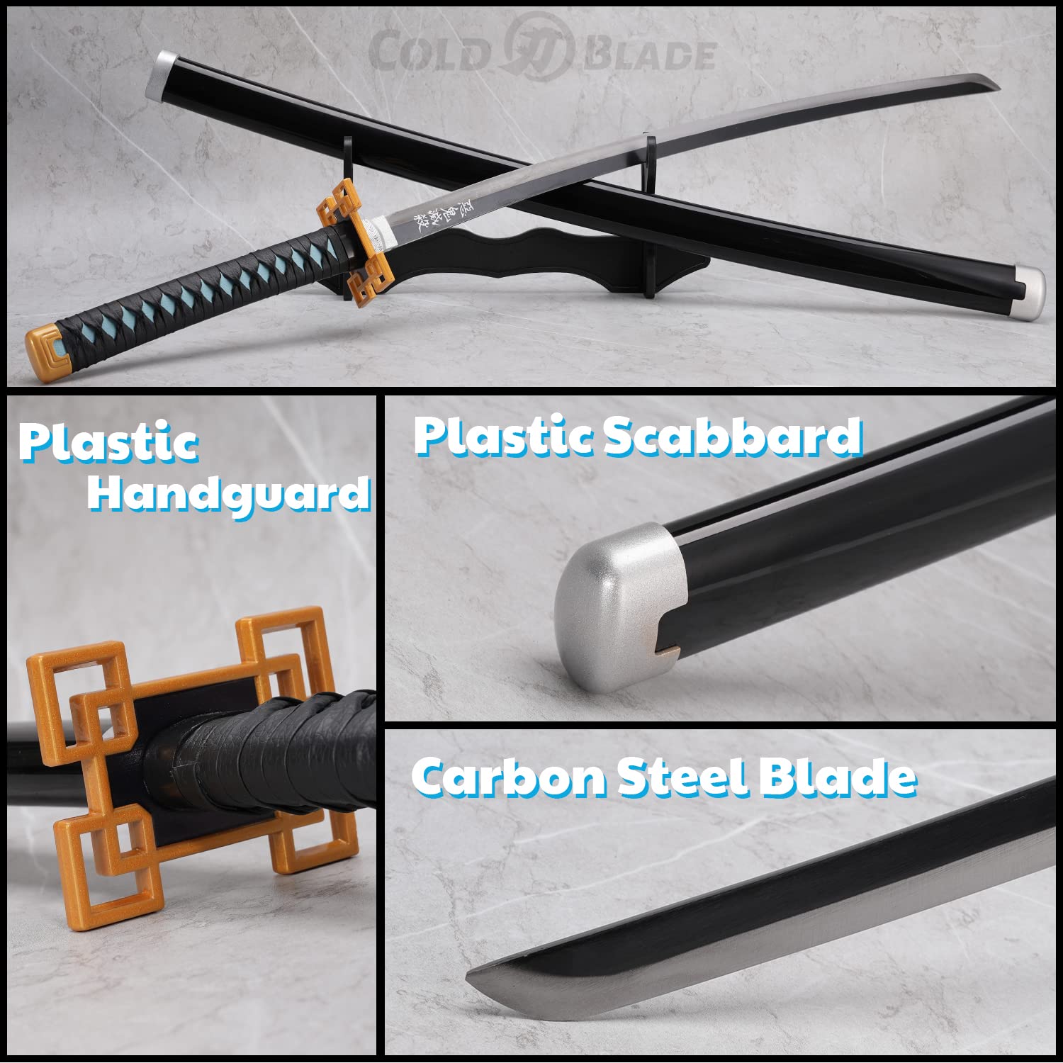Snapklik.com : Carbon Steel Muichiro Sword, Metal&Plastic Cosplay Anime ...