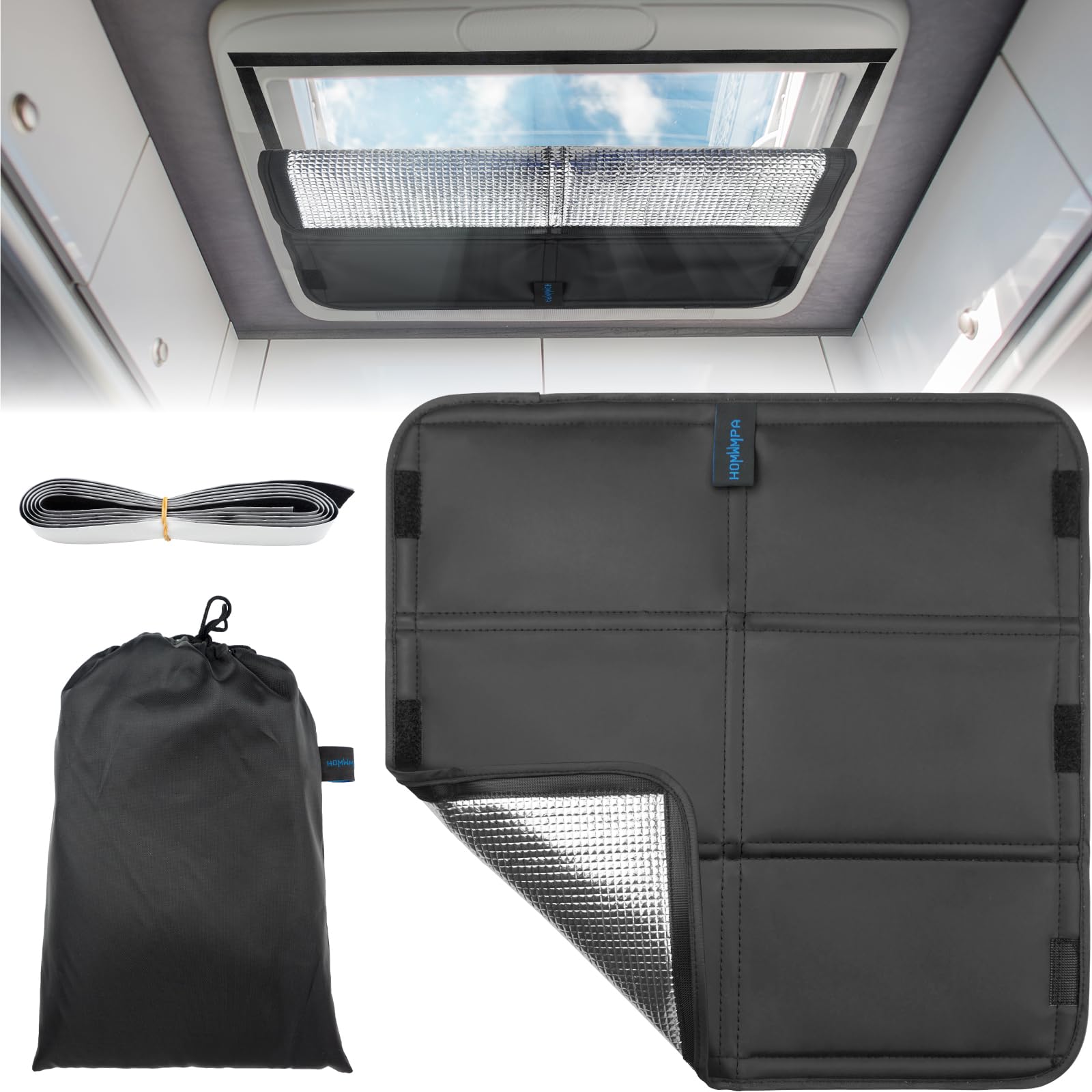 Snapklik.com : RV Skylight Window Shade, 16 X 16 Inch Cover, Foldable ...