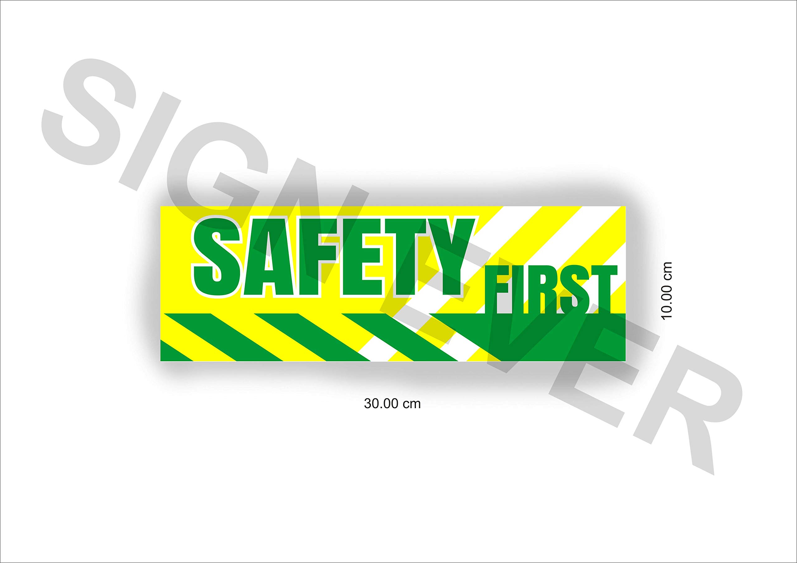 Buy SIGN EVER Safety First Sign Board Factory Office Bank Restaurant ...