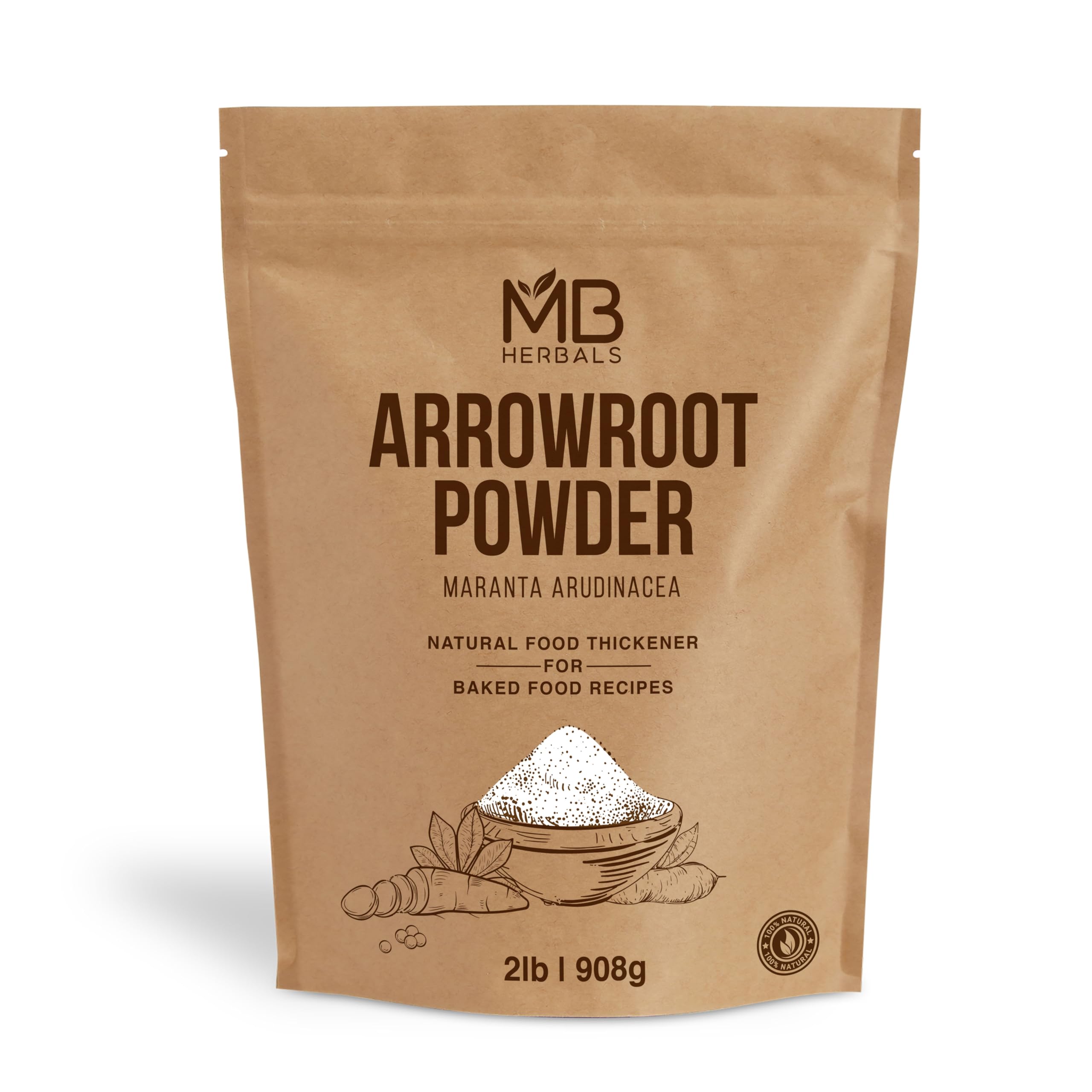 Snapklik.com : Arrowroot Flour 2 LB Arrowroot Powder 32 Oz For Baking ...