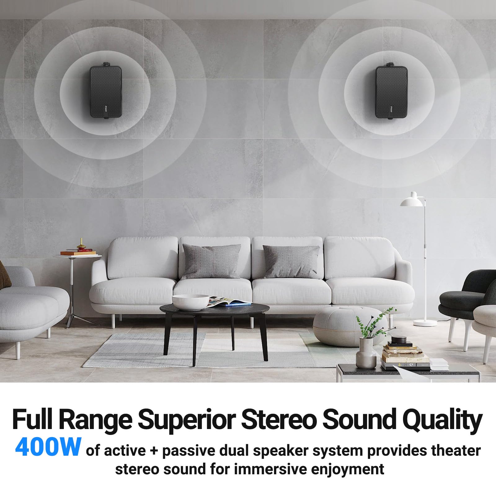 Snapklik.com : Inwa Outdoor Bluetooth Speakers, 400W Active Passive ...