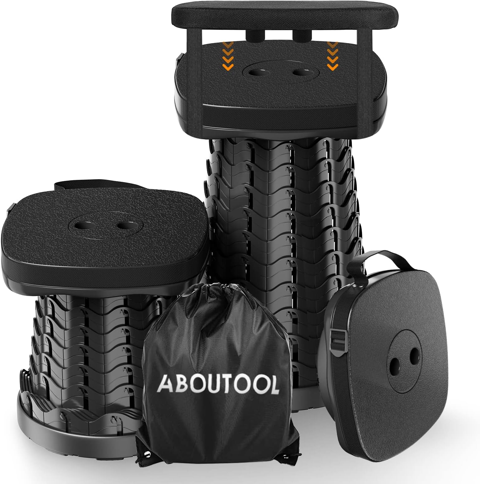 Amazon.com: 2 Pack Folding Camping Stool, Square Collapsible Portable ...