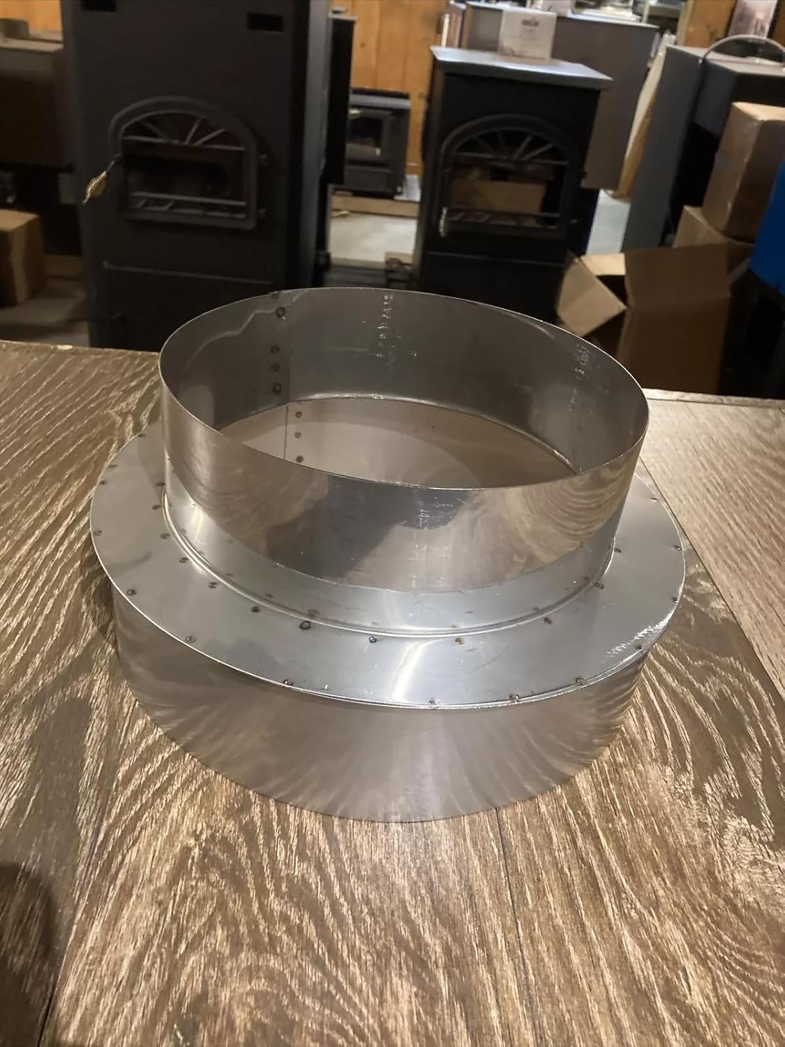 Amazon.com: 10” X 8” Stainless Steel Stove Pipe Chimney Increaser ...