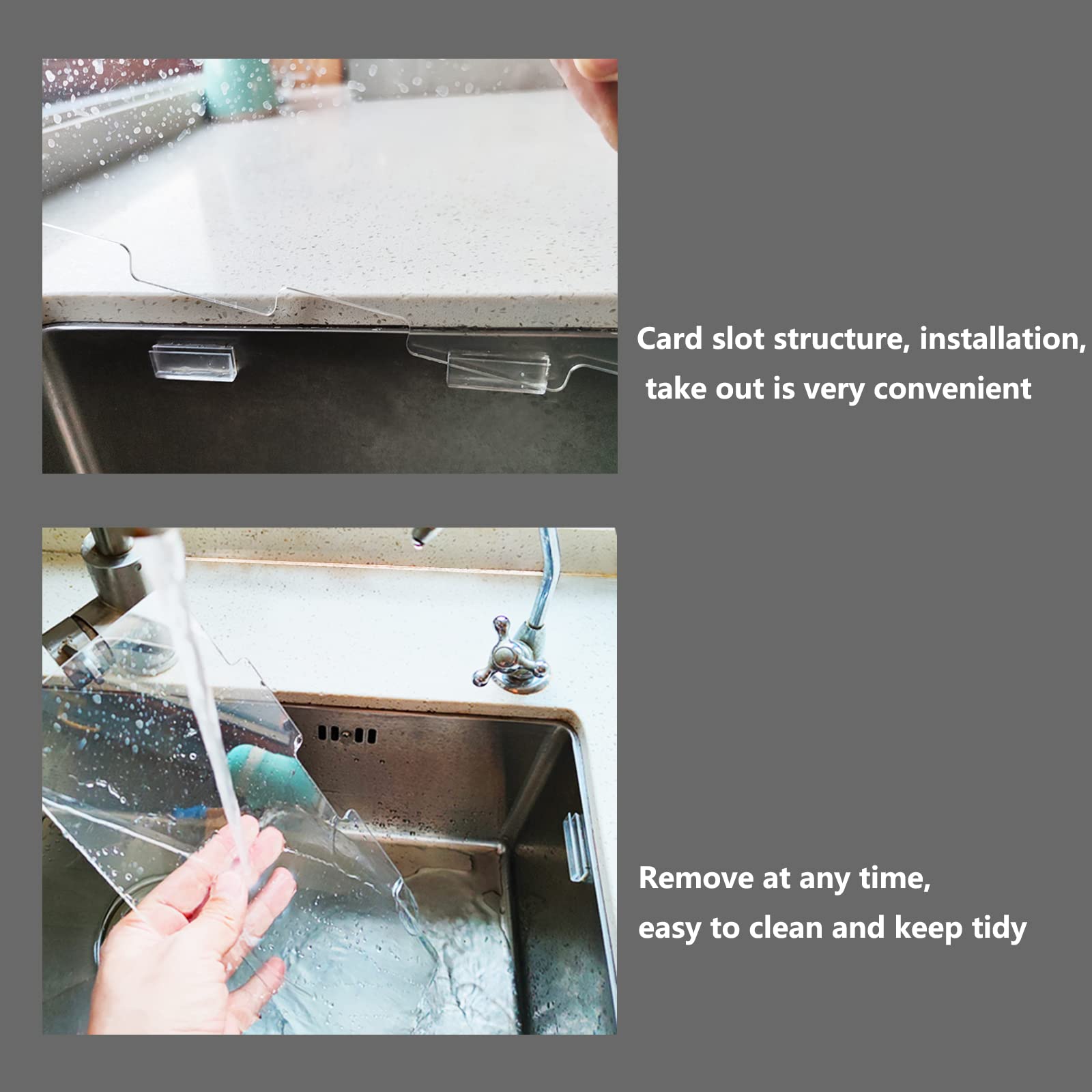 Sink Plexiglass Splash Guard Kitchen