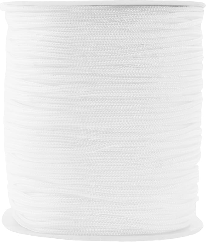Amazon.com: Mandala Crafts Nylon Satin Cord - 1.2mm Nylon Cord for ...